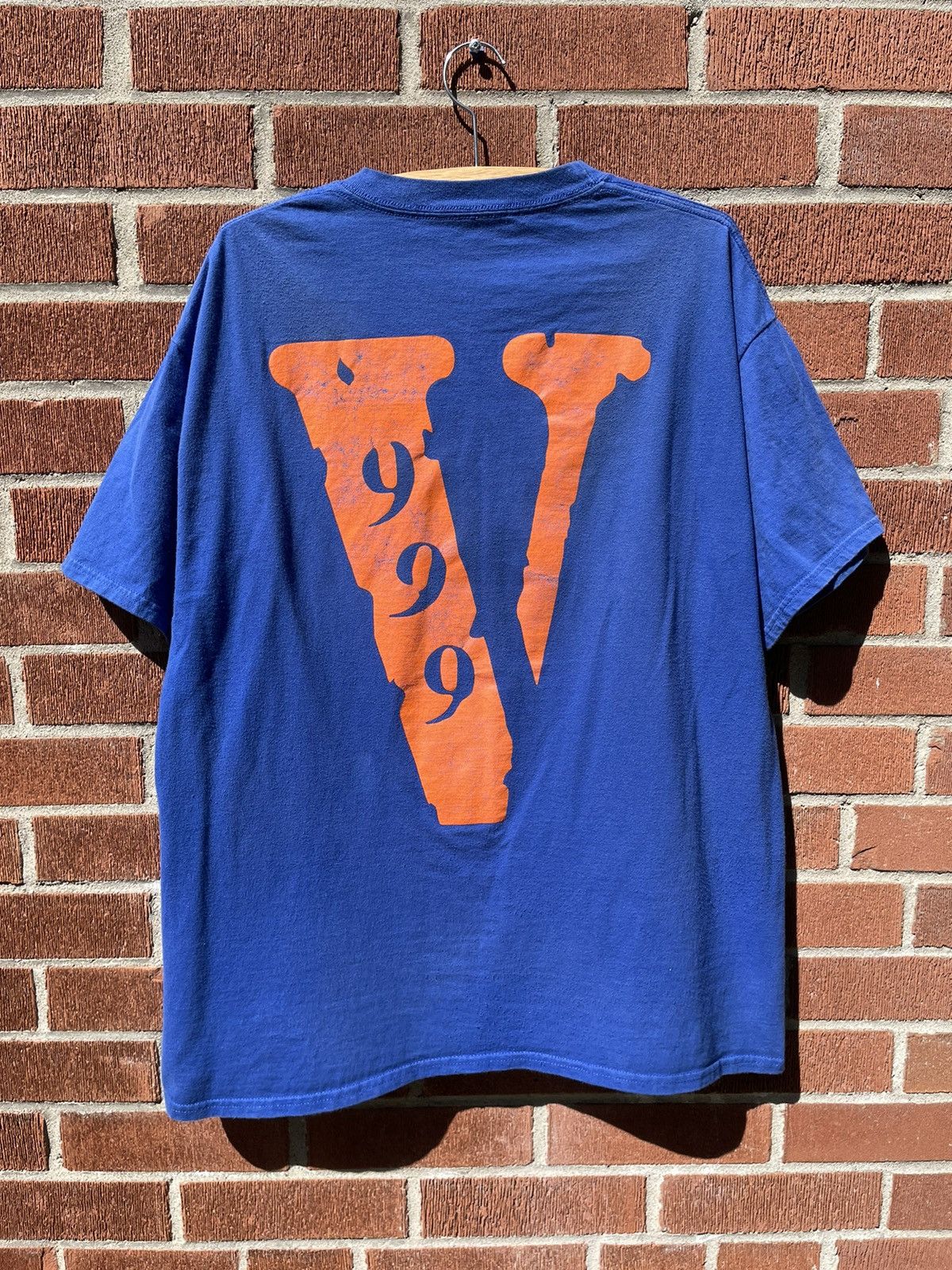 999 Club × Streetwear × Vlone Juice WRLD 999 Vlone Blue tee | Grailed