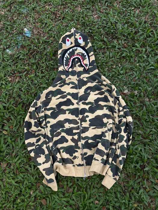 Bape 1st Camo Shark Full Zip Hoodie | Grailed