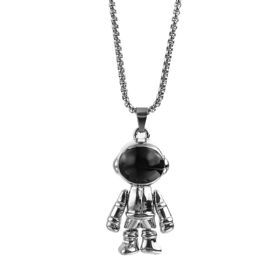 Chain × Cuban Link Chain × Streetwear Astronaut Pendant Necklace | Grailed