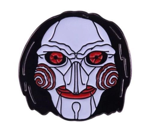 Custom × Movie × Pins Jigsaw Saw Horror Movie Custom Made Enamel Pin ...
