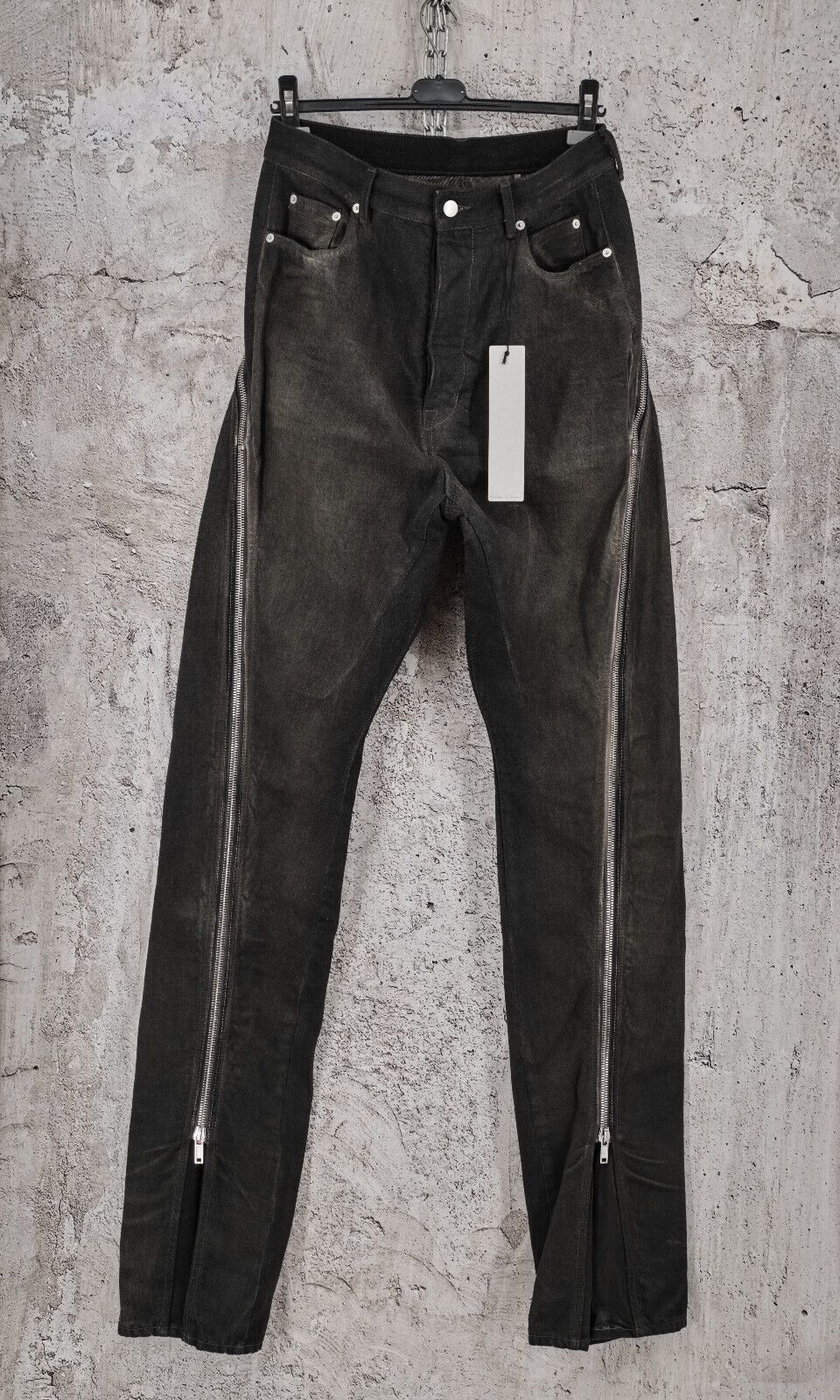 Rick Owens × Rick Owens Drkshdw NEW RICK OWENS BOLAN BANANA ZIP-FLARED ...