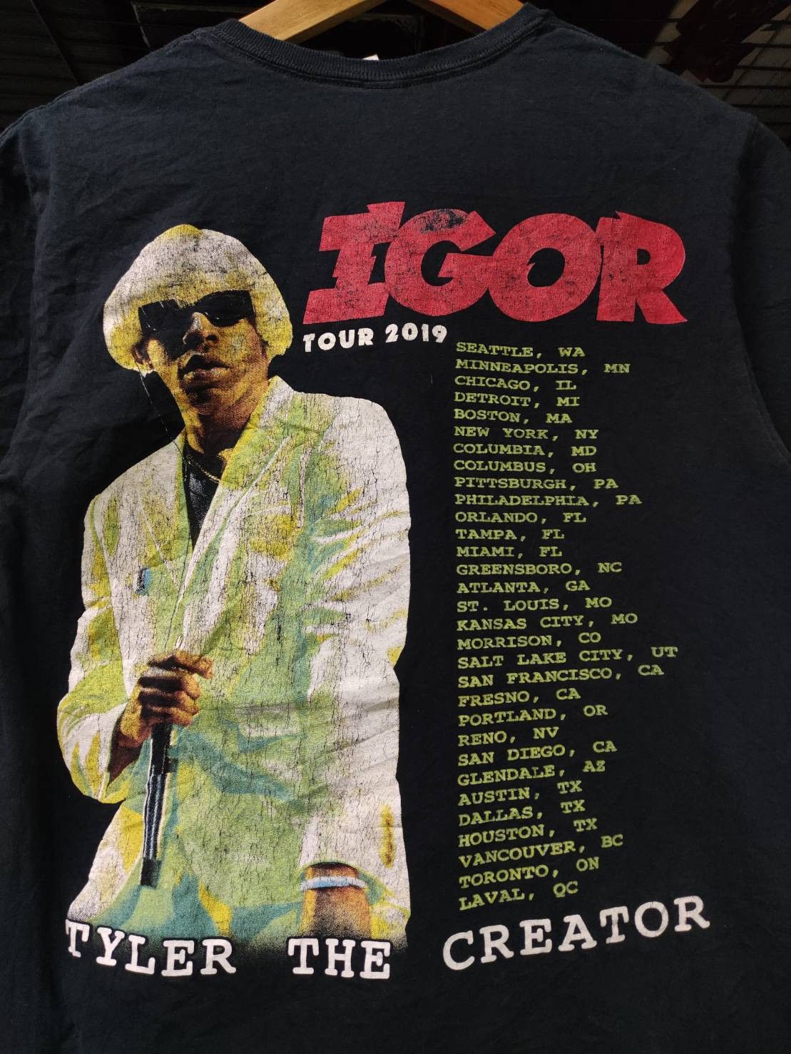 Golf Wang × Rap Tees × Tyler The Creator Tyler the Creator Igor Tour T ...