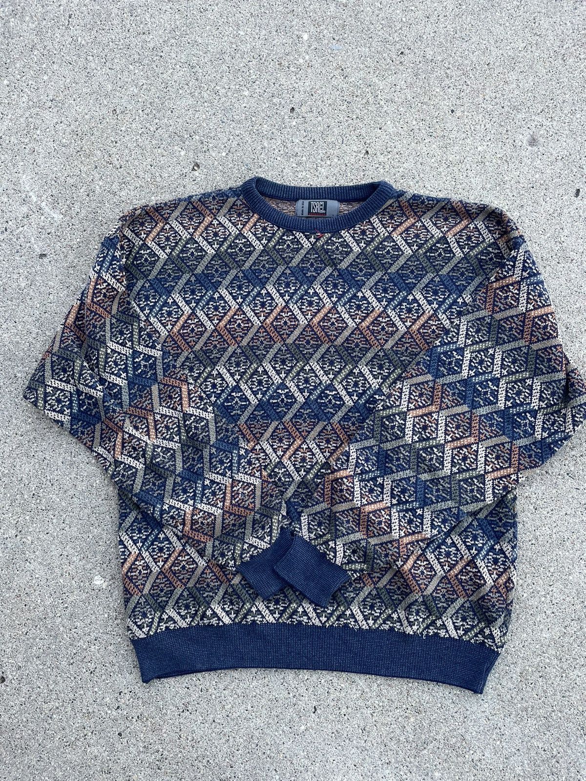 Made In Usa × Streetwear × Vintage Vintage Earthtone Knit Sweater | Grailed