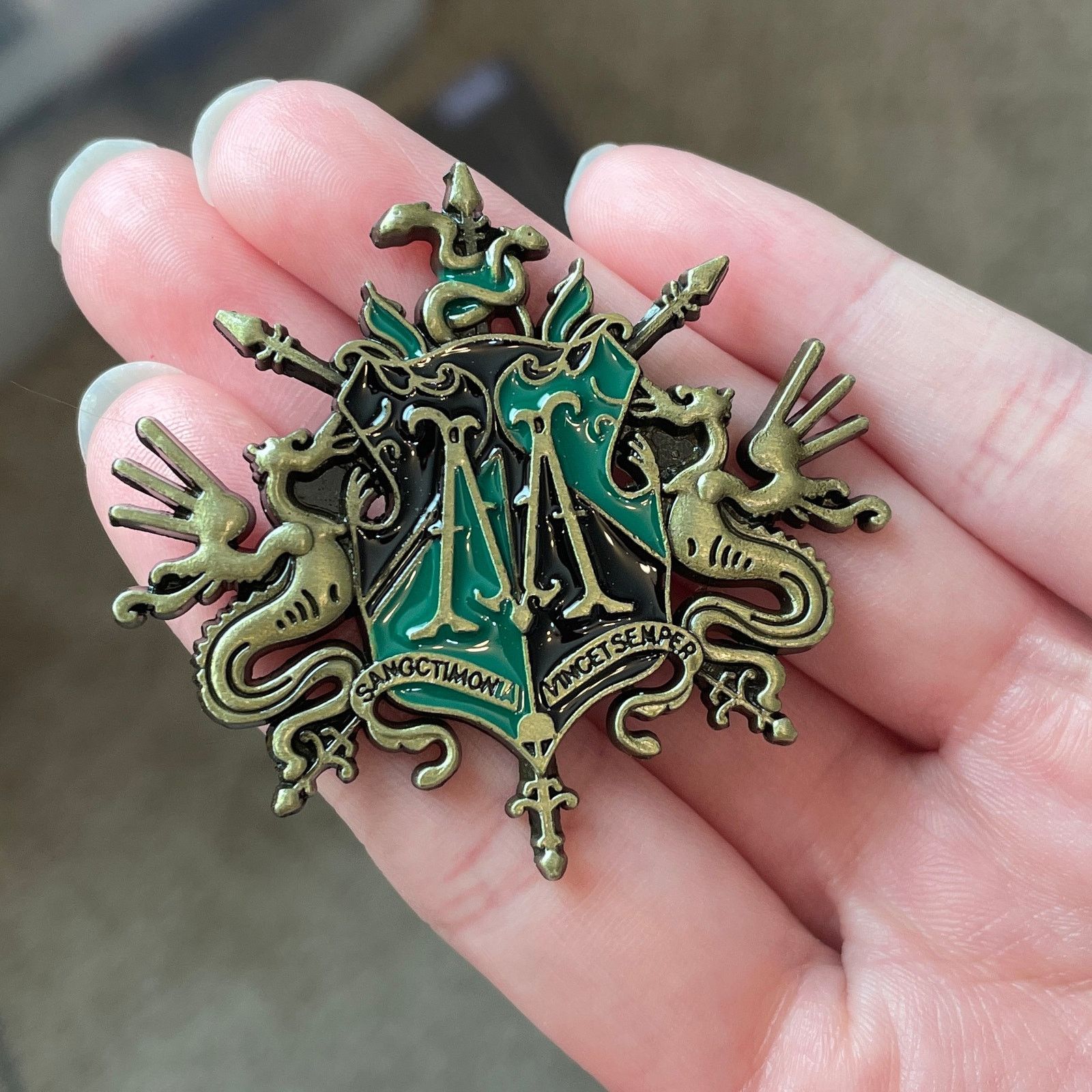 Enamel Harry Potter Draco Malfoy Family Motto Enamel Pins 414 | Grailed