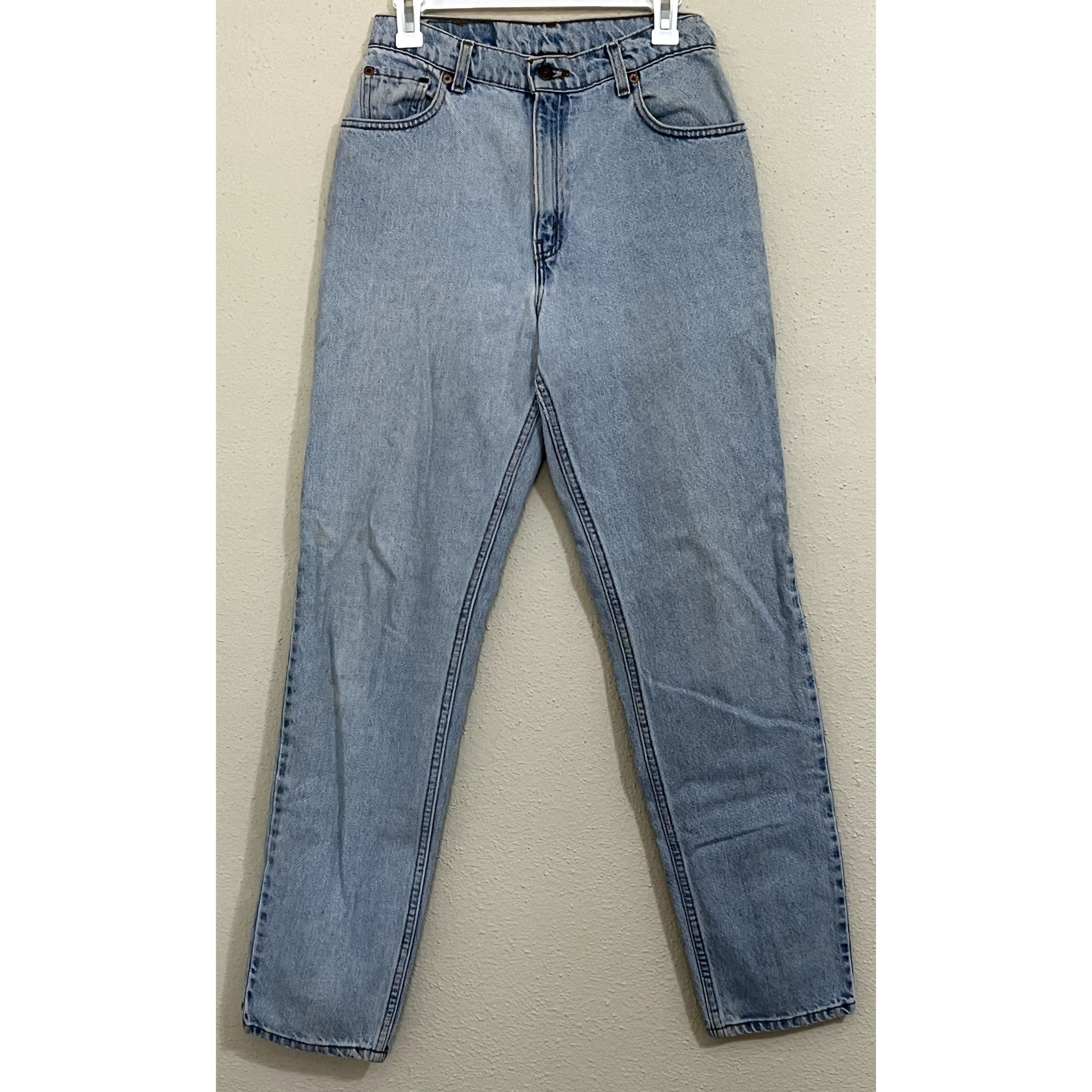 Levi's Vintage Levis 550 Denim Blue Jeans Relaxed Fit Tapered Leg W ...