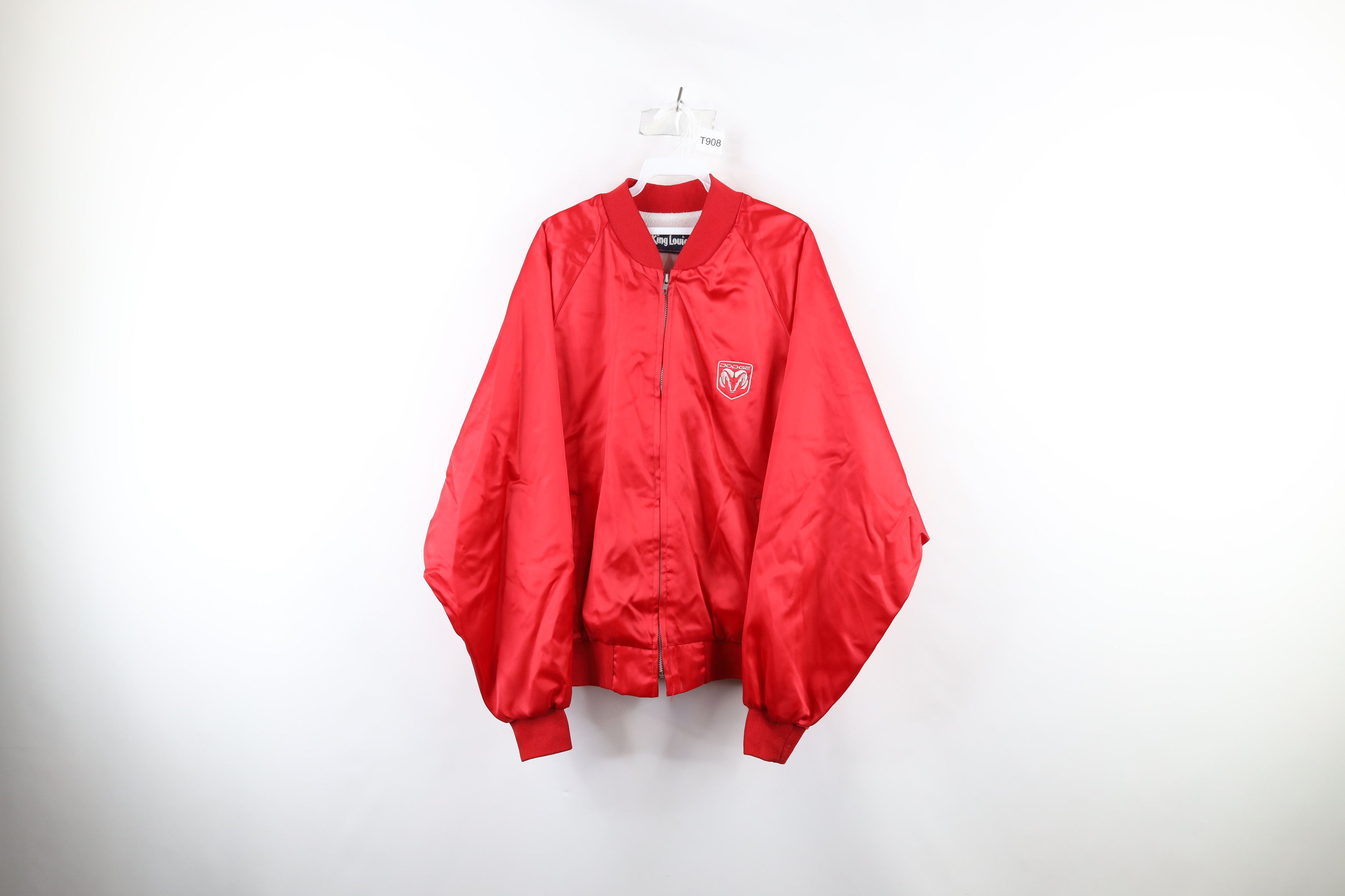 Vintage Vintage 80s Spell Dodge Ram Lined Satin Bomber Jacket Red | Grailed