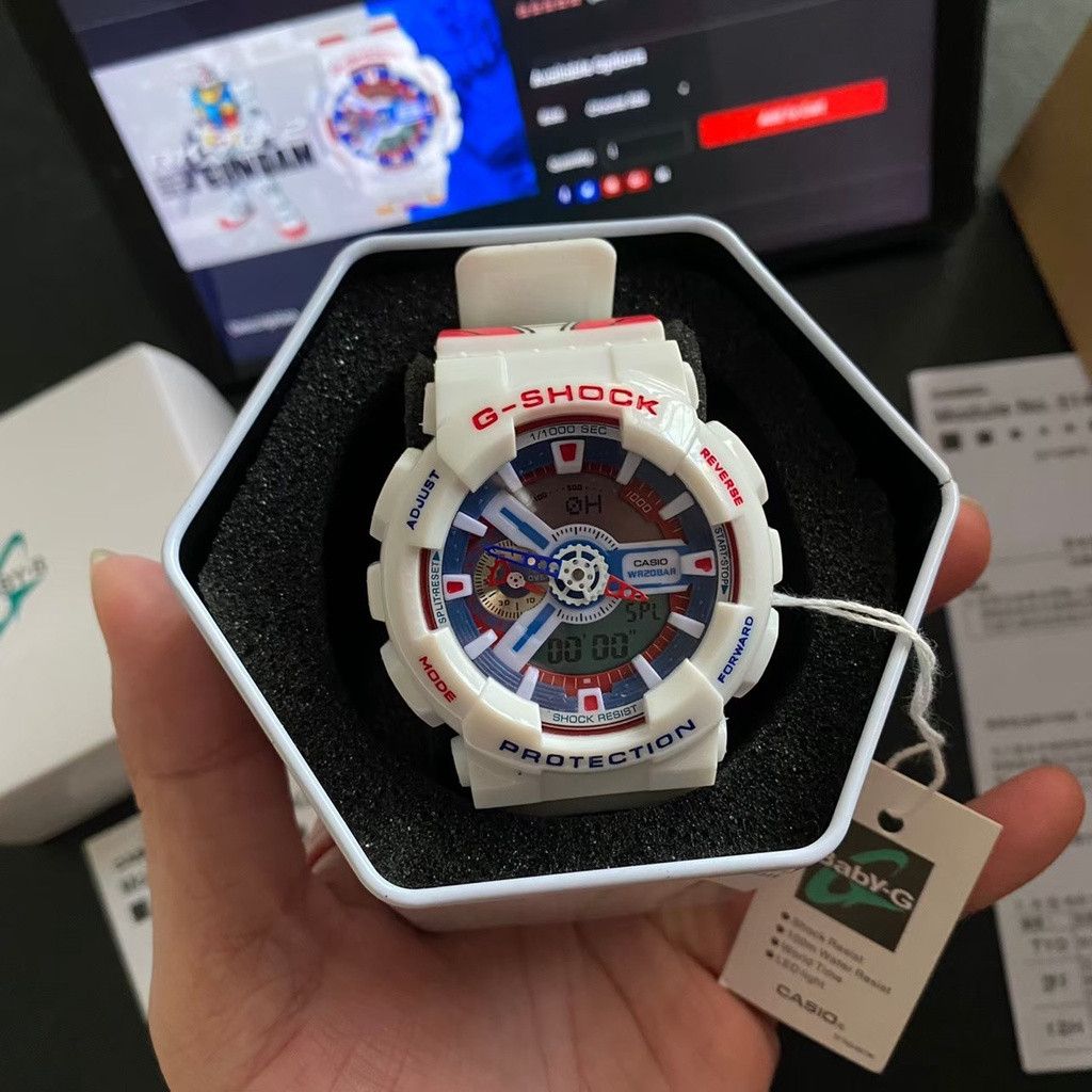 Casio × G Shock NEW CASIO G SHOCK GA-110 X GUNDAM WHITE | Grailed