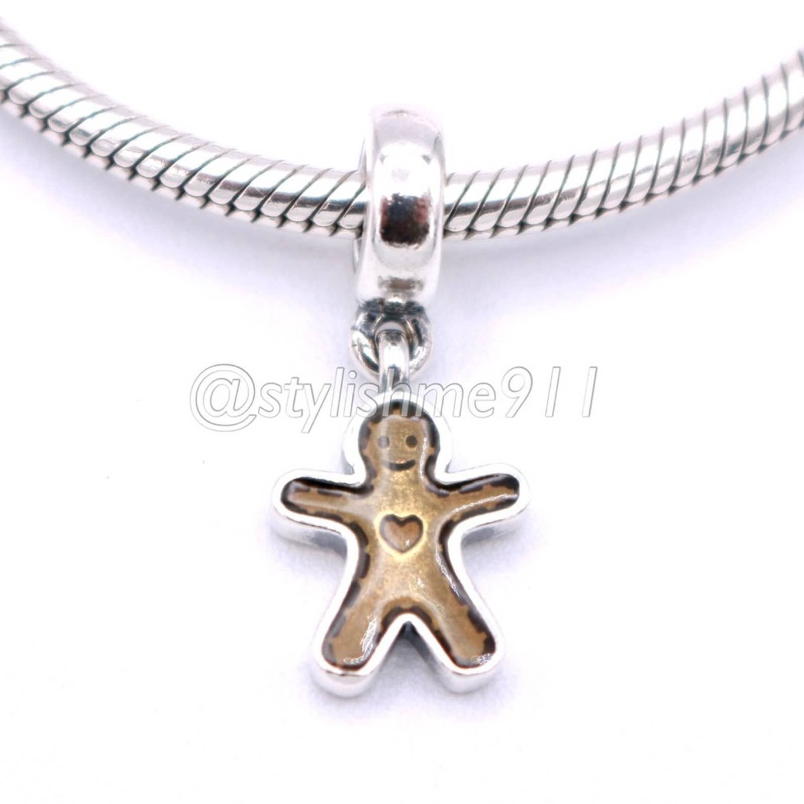 pandora Authentic PANDORA Gingerbread Man Dangle Charm | Grailed