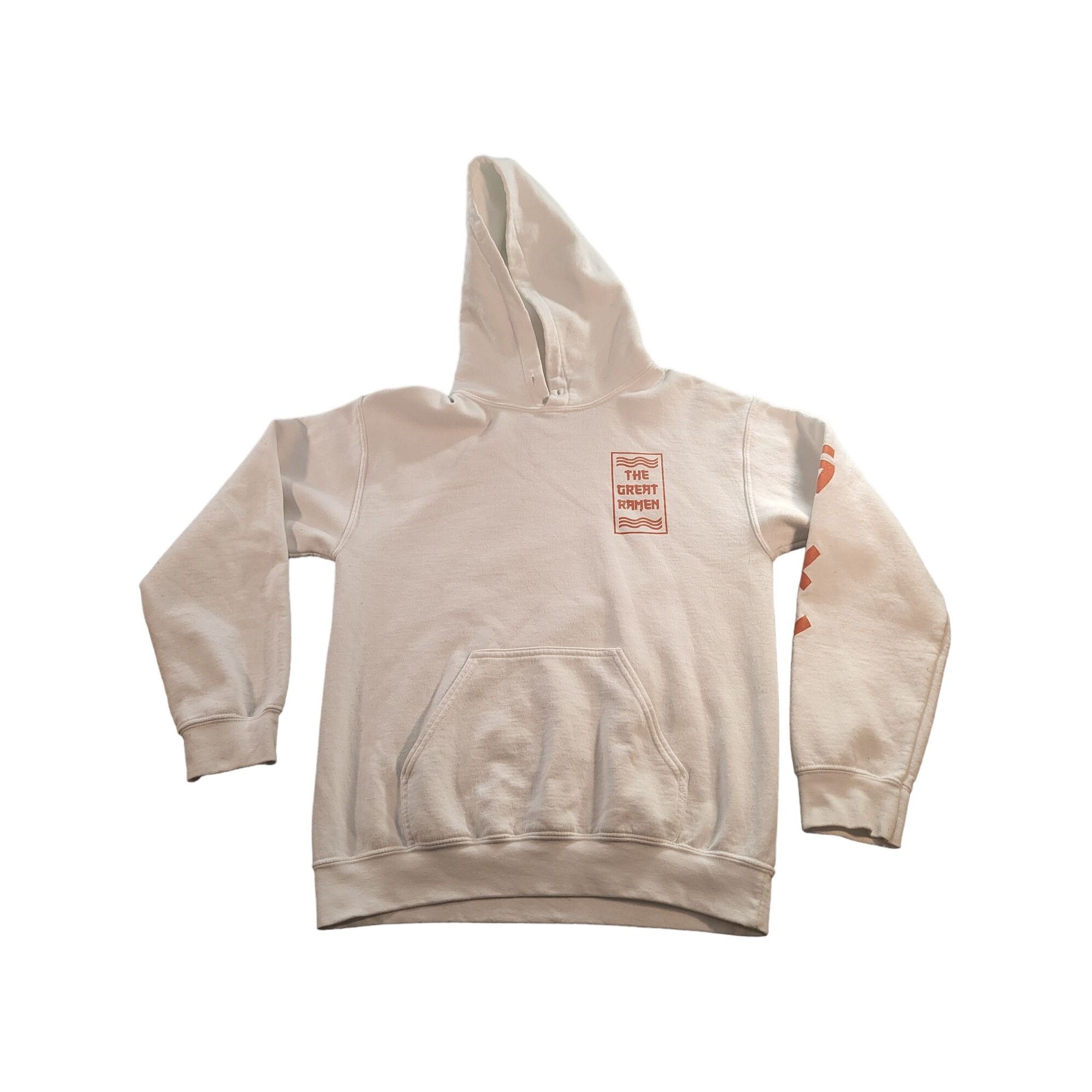 Threadless Threadless The Great Ramen Hoodie Men Sz S White Graphic Pri ...