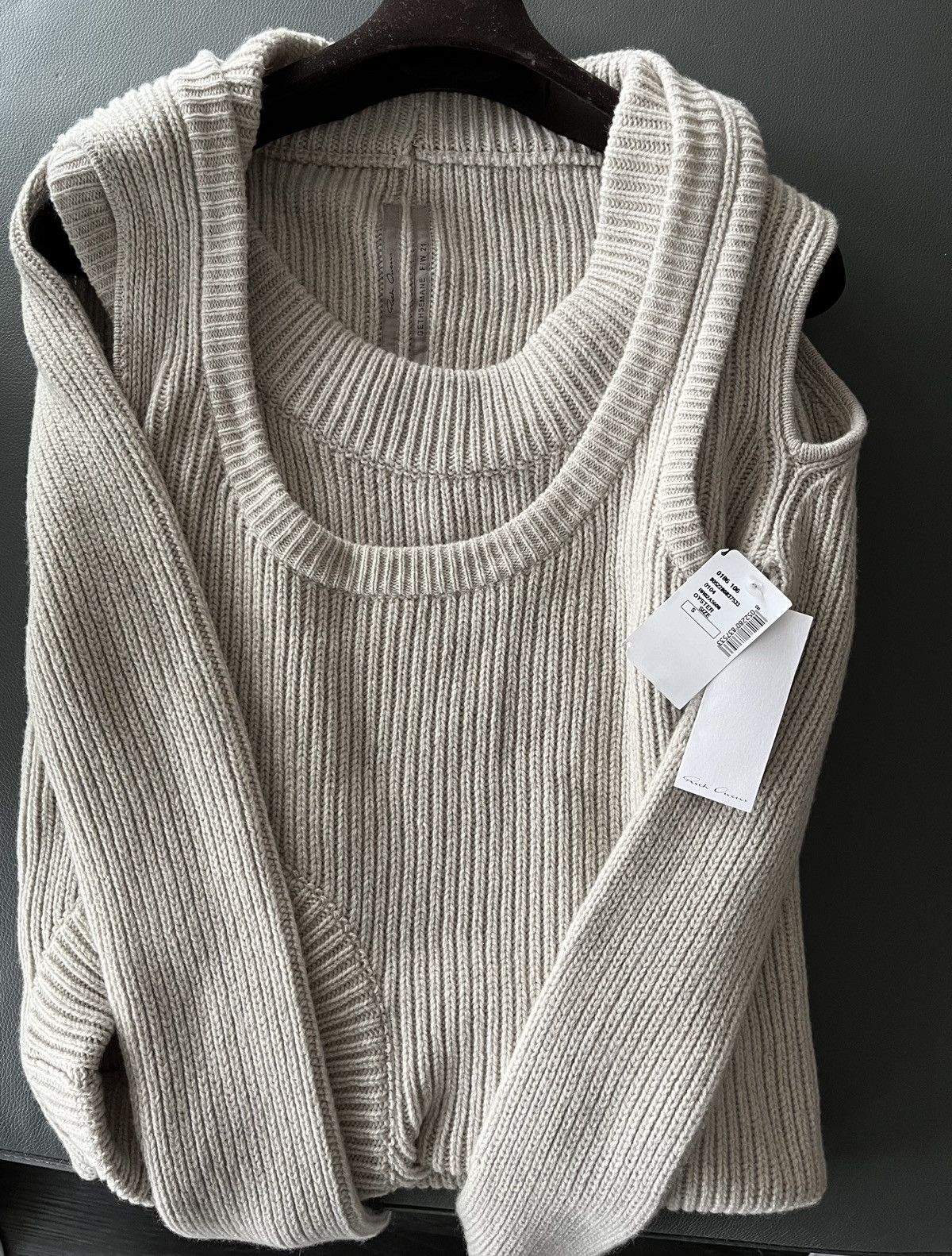 Rick Owens Rare Brand New Rick Owens Gethsemane FW 2021 Runway Sweater ...