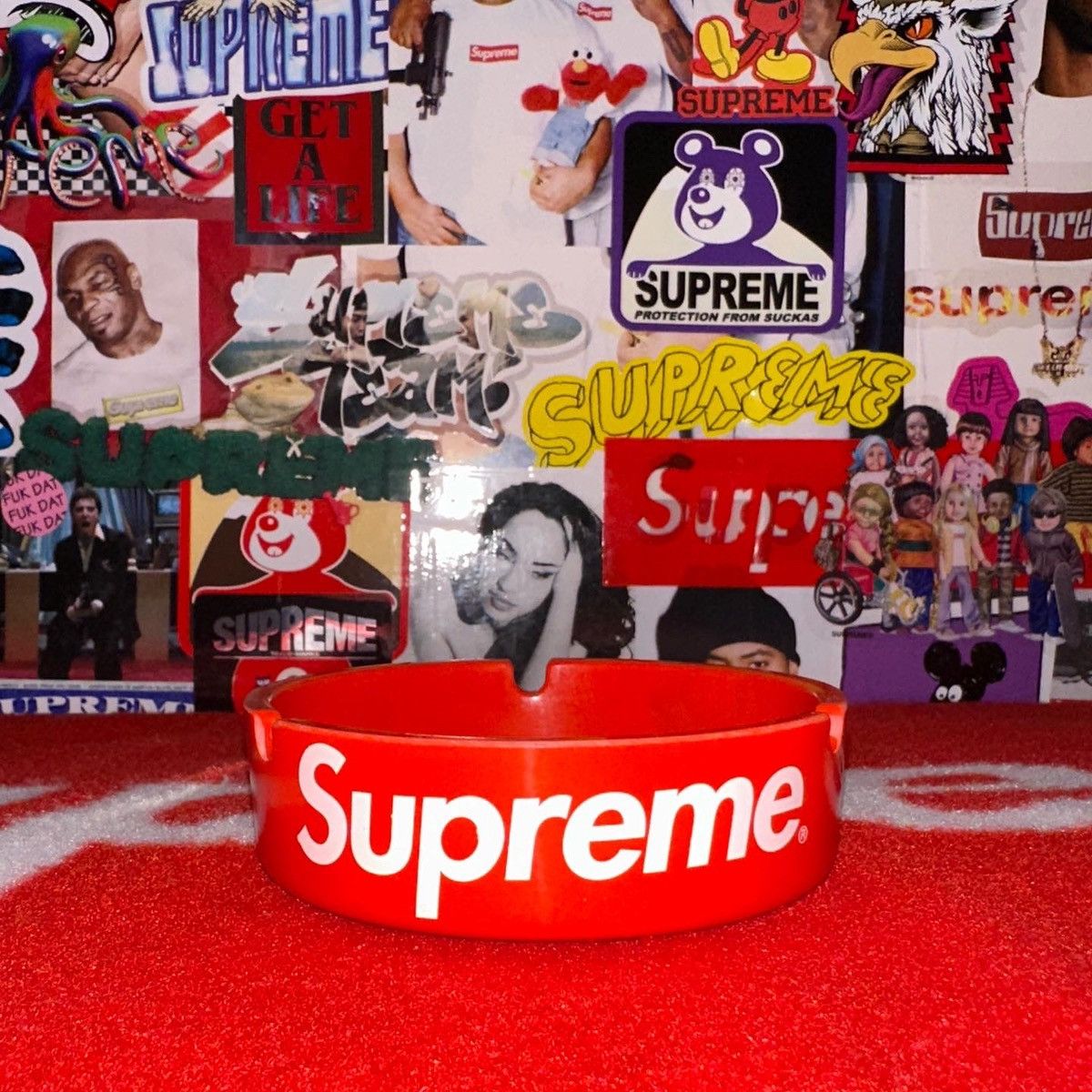 Other × Streetwear × Supreme SS08 Supreme Ashtray Red 2008 OG RARE BOX LOGO Tray New | Grailed