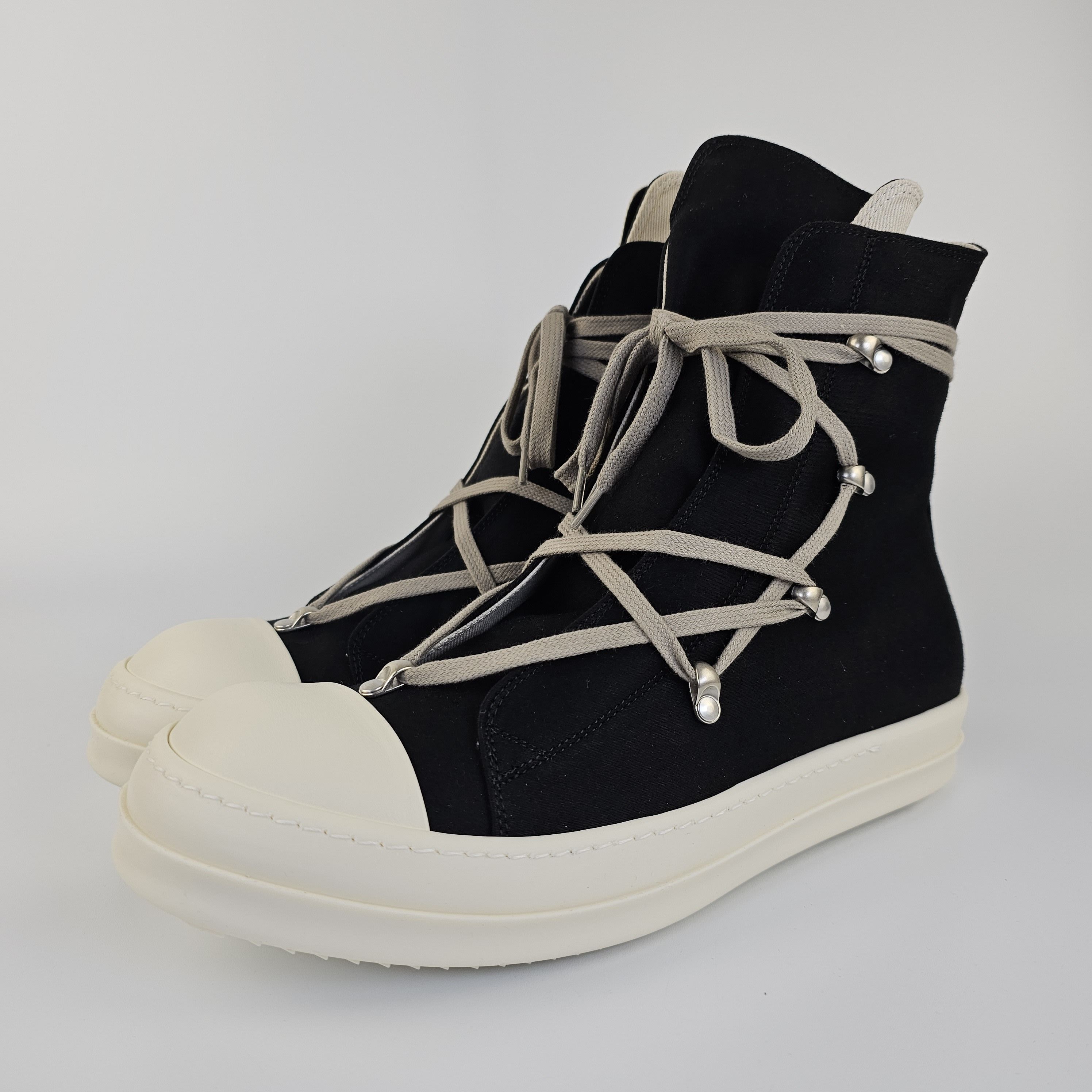 Rick Owens Rick Owens DRKSHDW Hexa Black High Top Sneakers New 43.5 ...