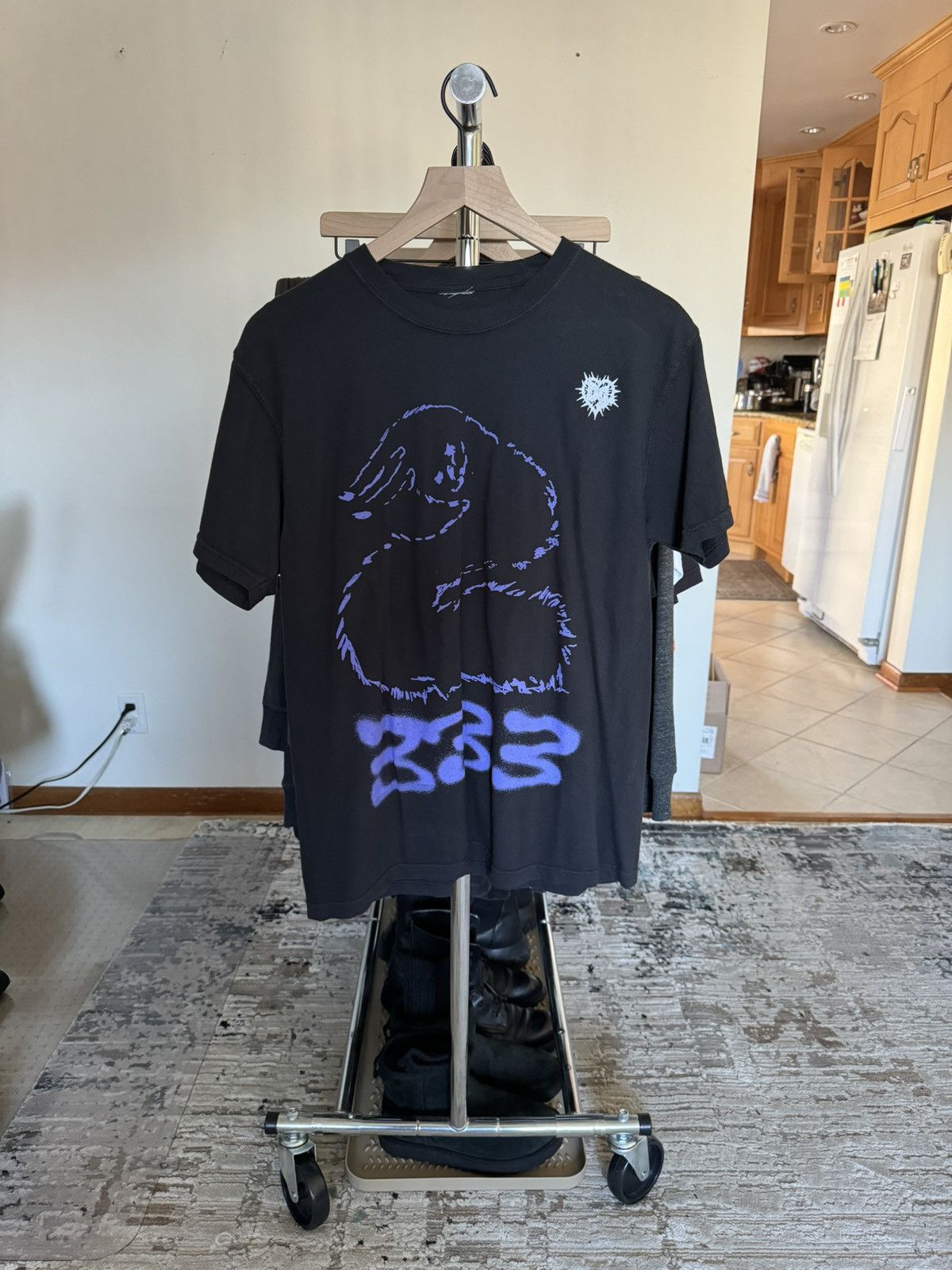 Drain Gang × Sad Boys × Sad Boys Sbe Merch Bladee Merch “333” Tee | Grailed