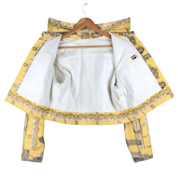 Archival Clothing KENSHO ABE 511 Baroque Gold Yellow Crop Denim Jacket Japan | Grailed