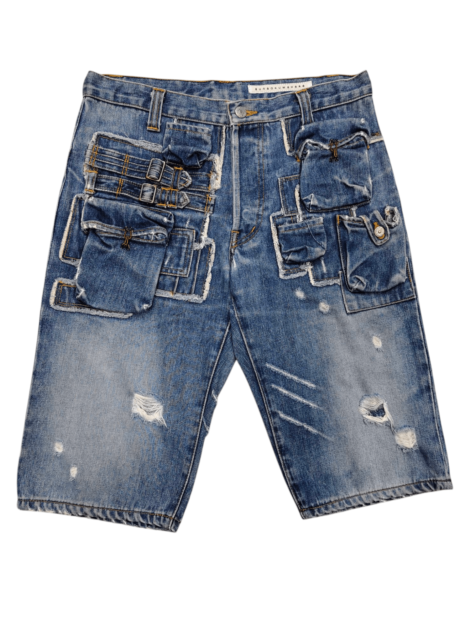 Issey Miyake SICK 🇯🇵 Sunao Kuwahara Pacthwork Pocket Distressed Denim ...