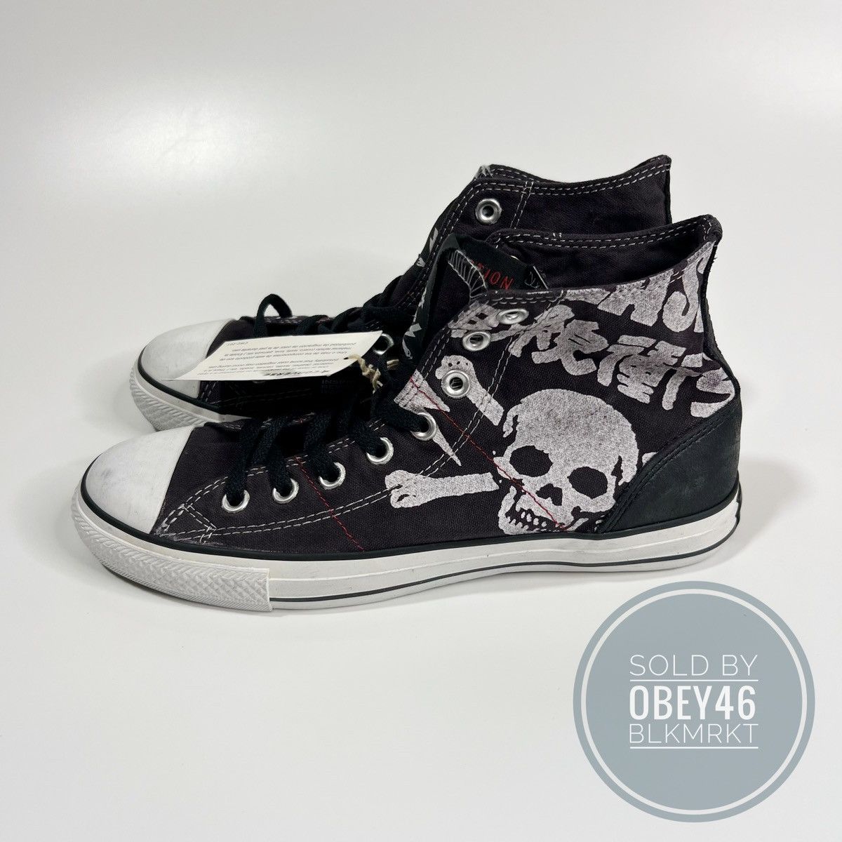 Converse The Clash Skull Converse Chuck Taylor All Star Black Shoes 8 ...