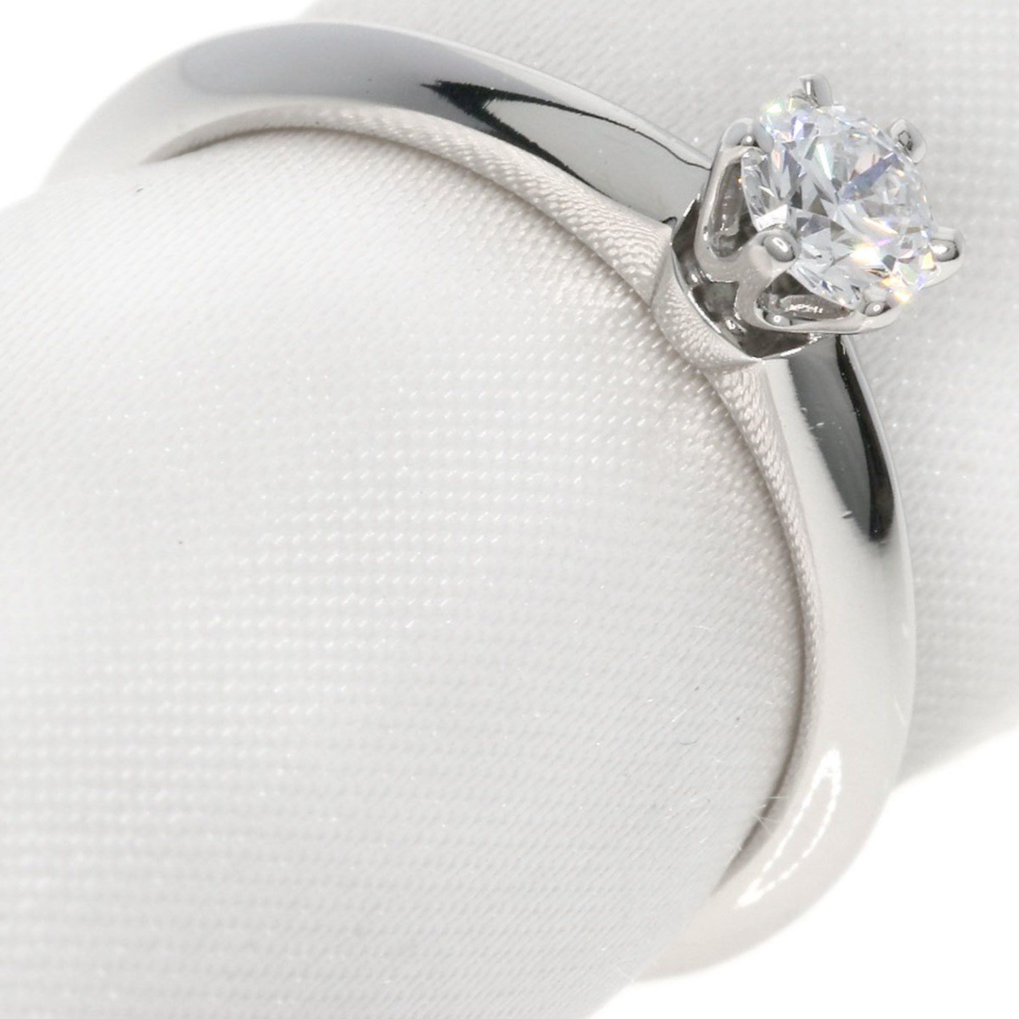 Tiffany & Co. Tiffany Solitaire Knife Edge Diamond Ring, Platinum PT950 ...