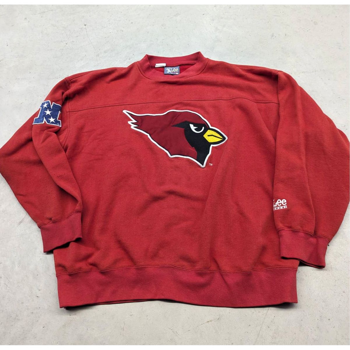 Lee × NFL × Streetwear Vintage 90s Lee Sport Cardinals NFL sweater ...