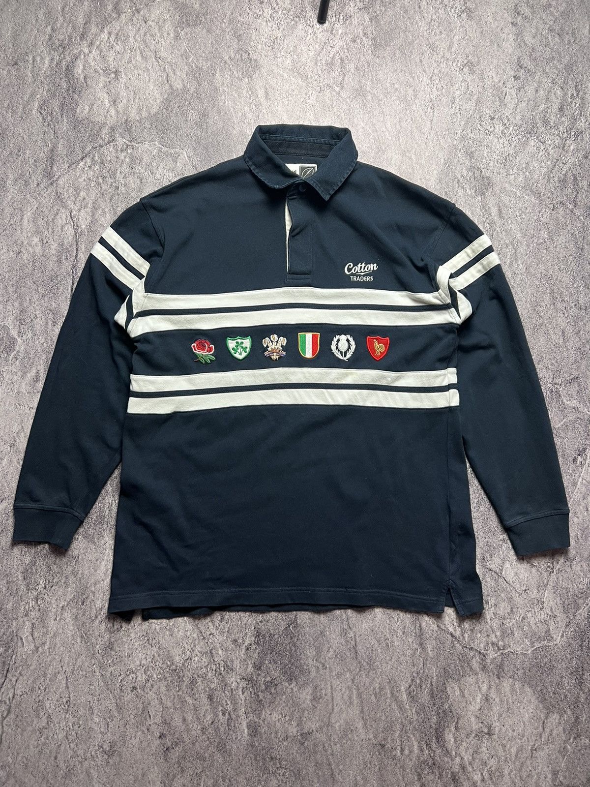 Cotton traders 6 nations rugby shirt store