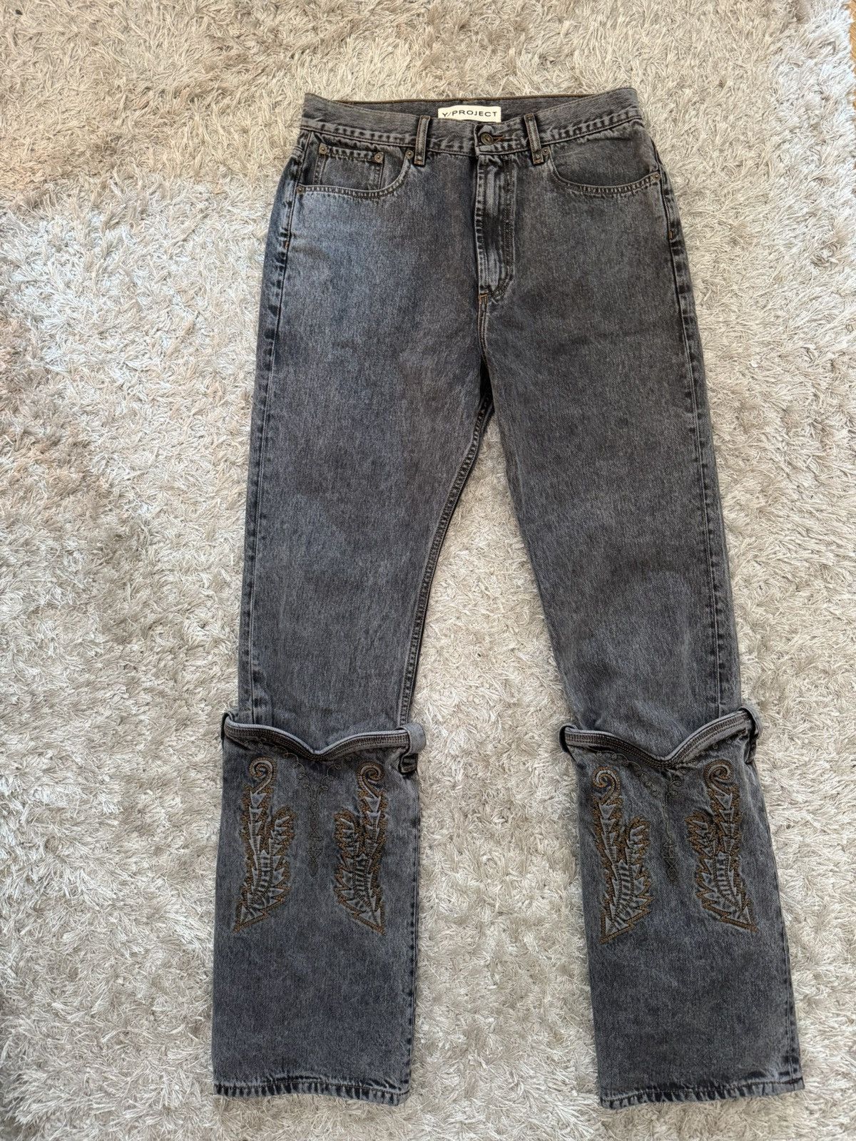 Y/Project Y/Project Cowboy Cuff Denim Jeans | Grailed