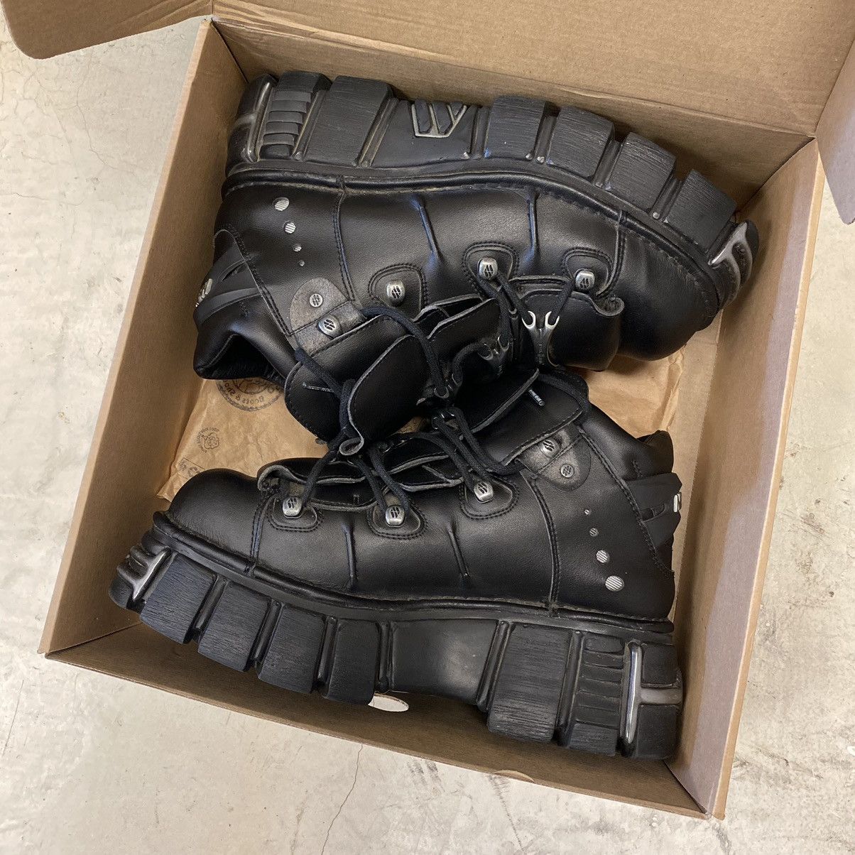 New Rock New Rock Tower Ankle Boots | Grailed