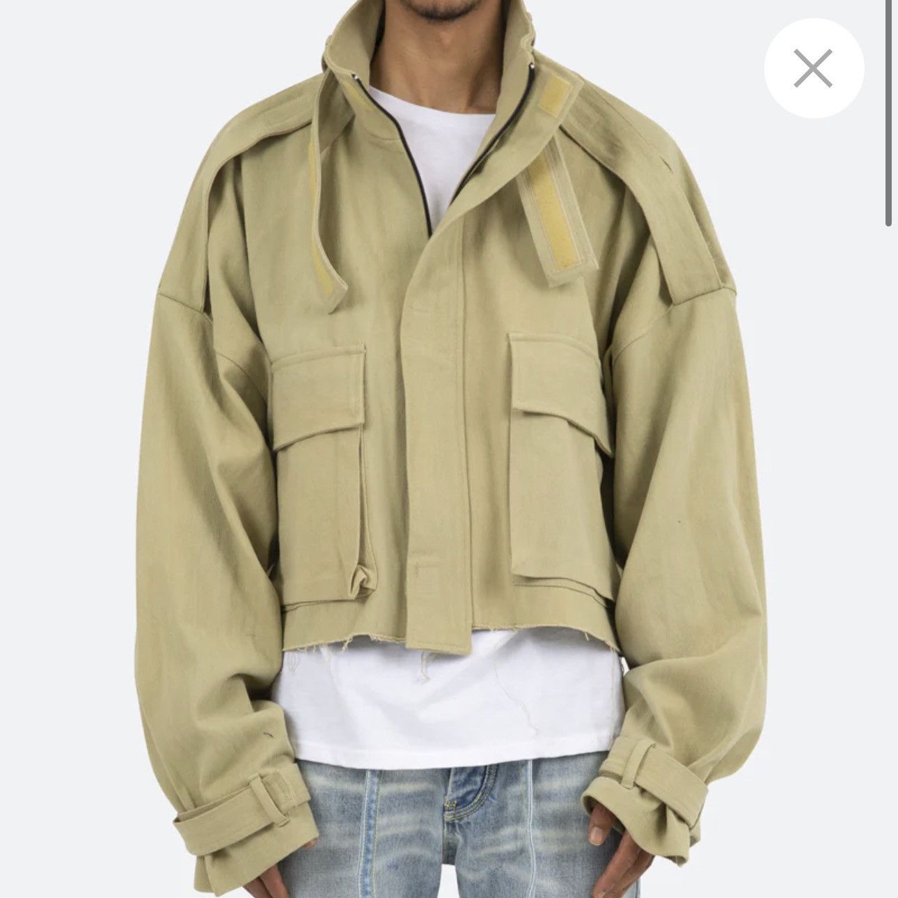 MNML MNML Cropped M65 Jacket - Khaki | Grailed