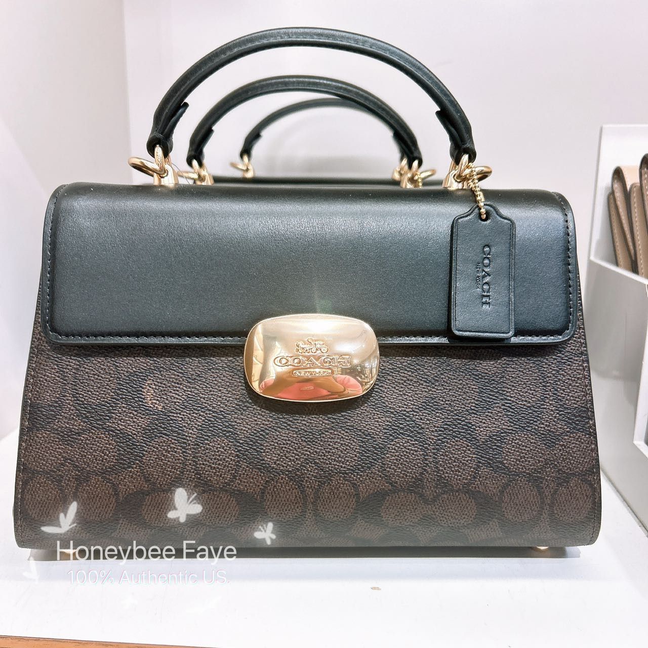 Coach Eliza Top Handle Bag In Signature Canvas CW012 | Grailed