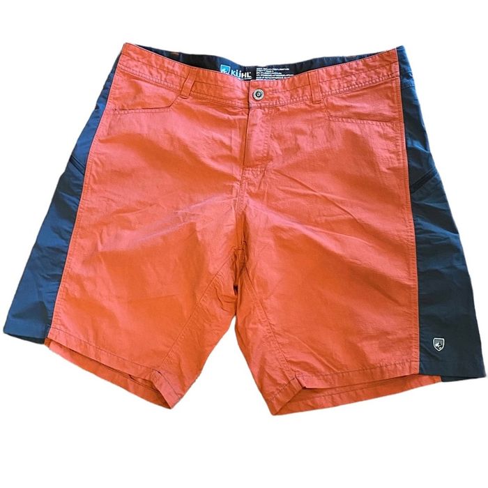 Kuhl Kuhl sz40 Nylon Outdoor Shorts in Rust and Gray coloration. | Grailed