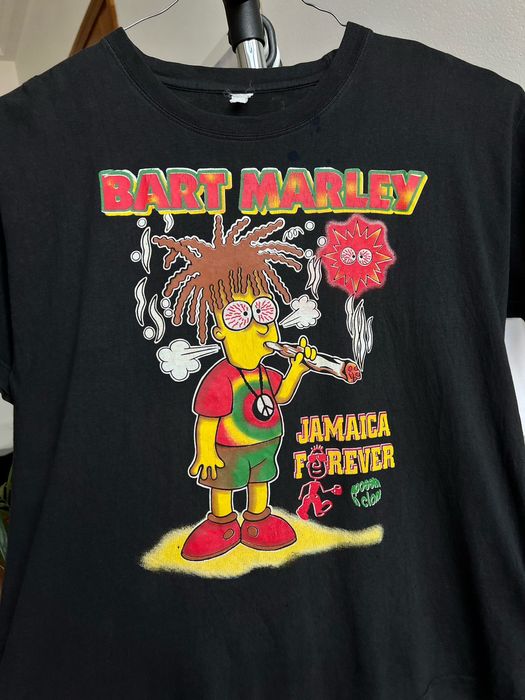 The Simpsons The Simpsons Bart Marley Jamaica Forever T-Shirt | Grailed