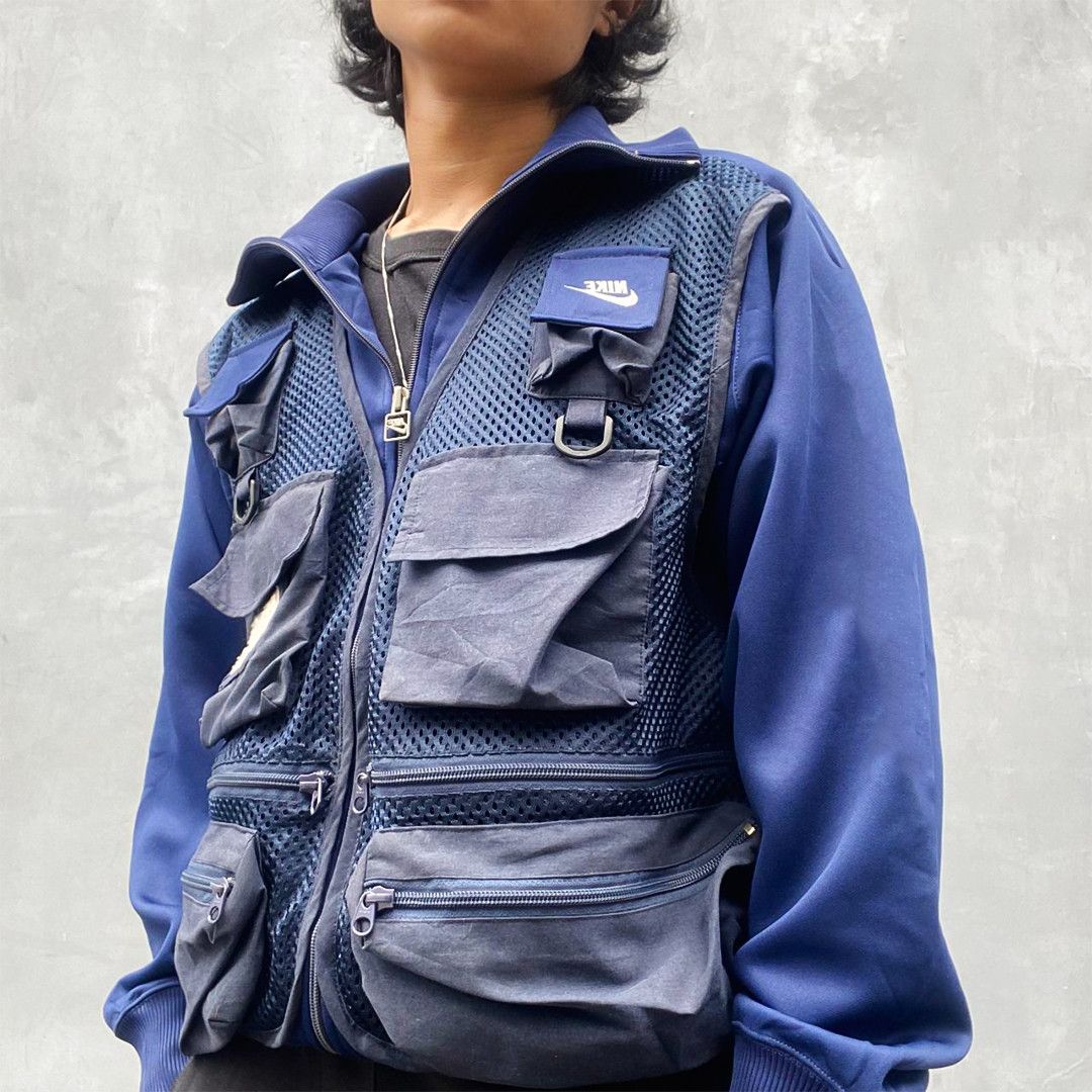 Nike Reworked Nike Tactical Tracktop Club Blue/Fade Navy | Grailed