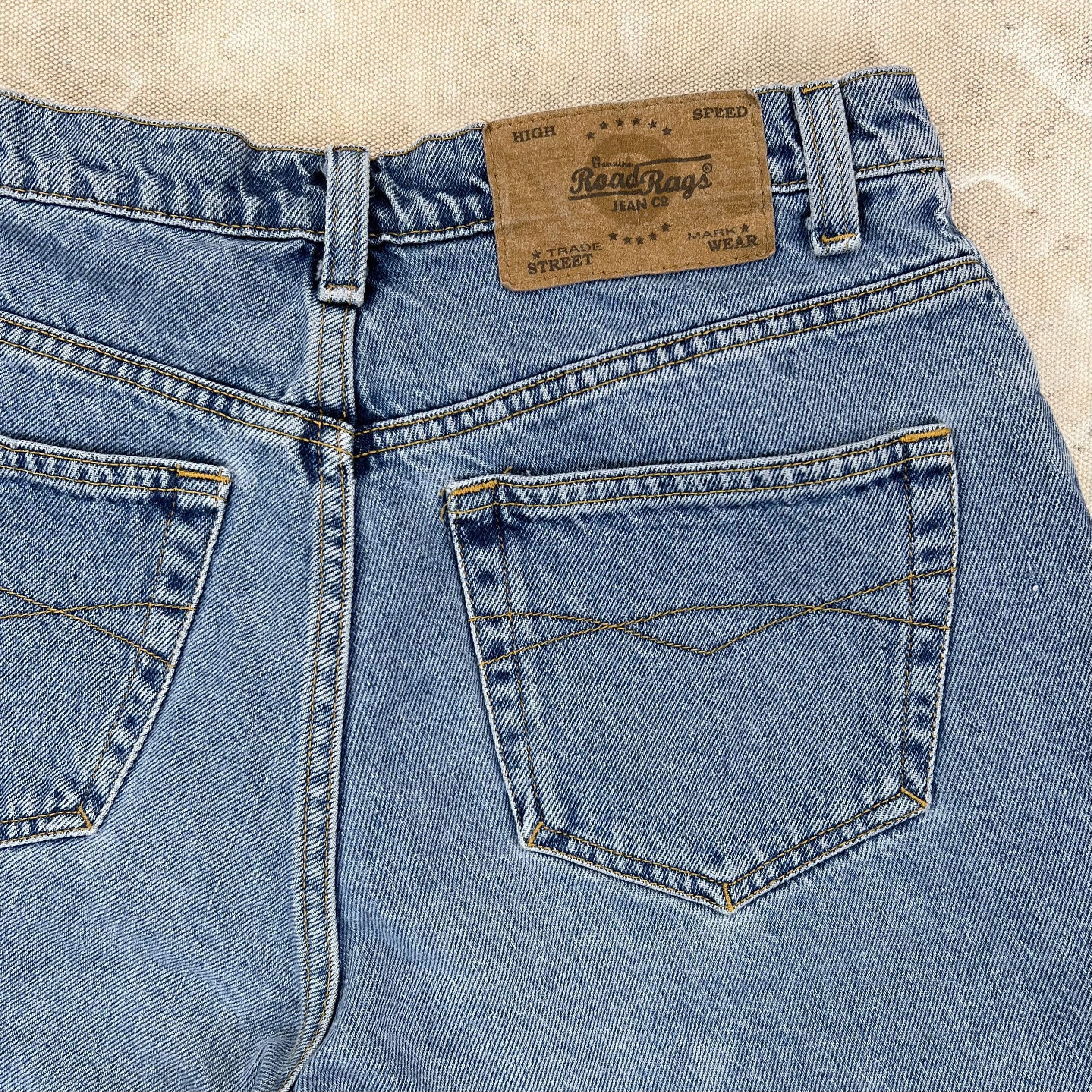 Vintage Vintage Road Rags Stone Washed Denim Shorts Jorts | Grailed