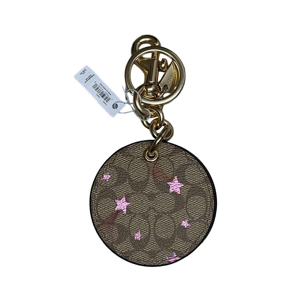 Coach Coach Mirror Bag Charm In Signature Canvas With Disco Star | Grailed