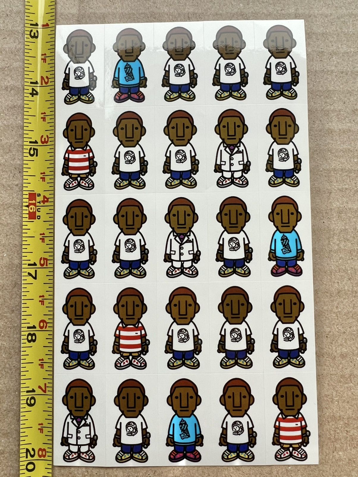 Bape × Pharrell 2006 Bape x Pharrell Williams Sticker Sheet | Grailed