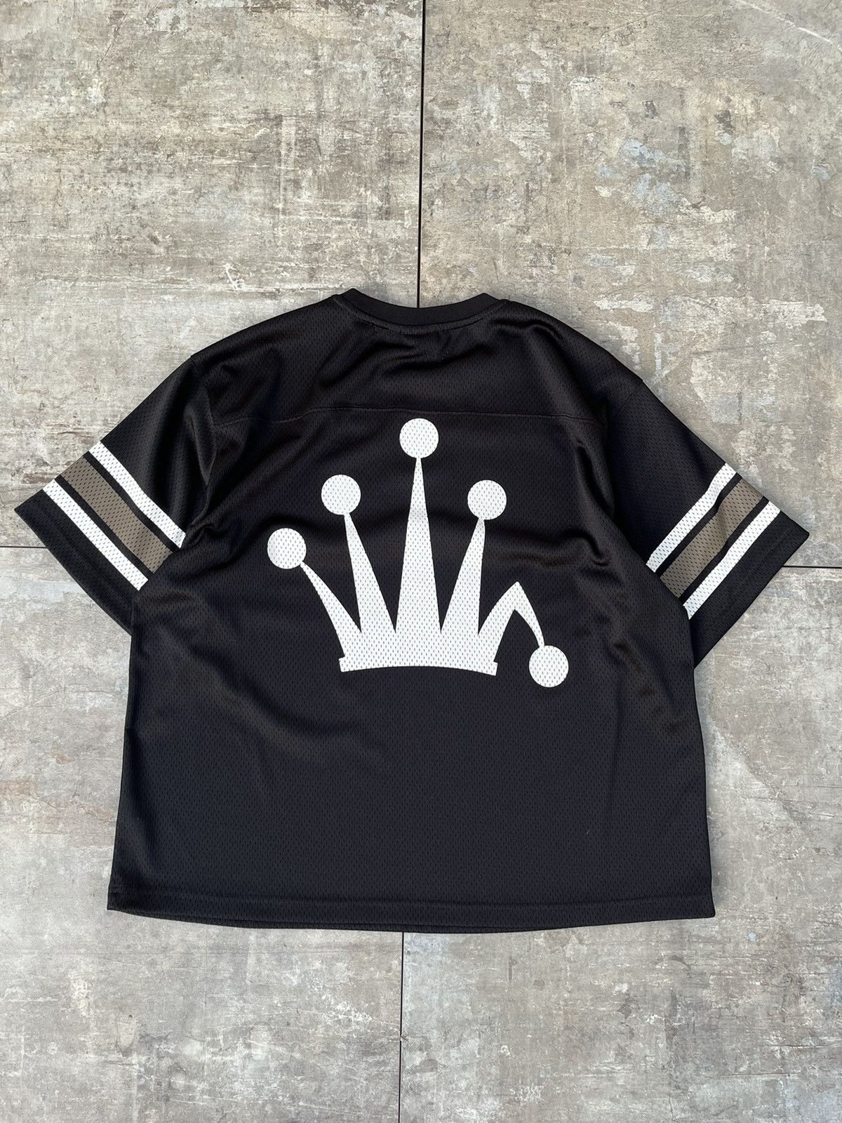 Streetwear × Stussy Stussy Crown Mesh Jersey | Grailed