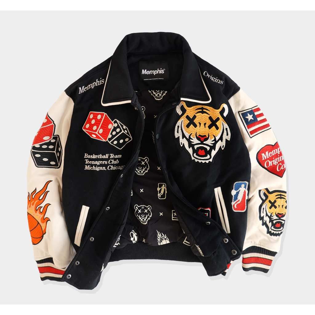 Bomber Jacket VARSITY JACKET - MICHIGAN UNIVERSAL | Grailed