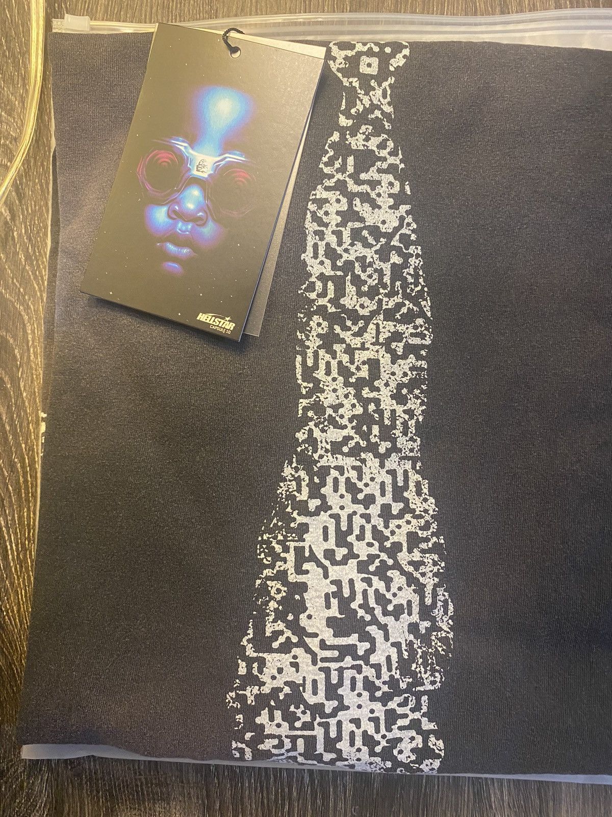 HELLSTAR HELLStar QR code Jesus shirt size meduim | Grailed