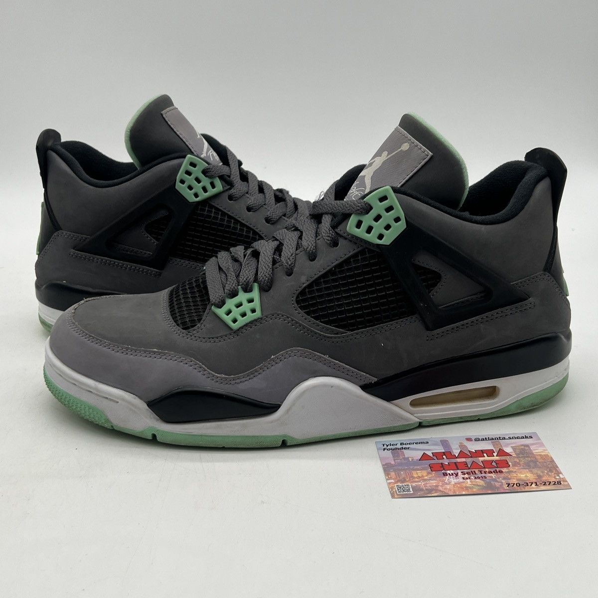 Jordan Brand Air Jordan 4 green glow | Grailed