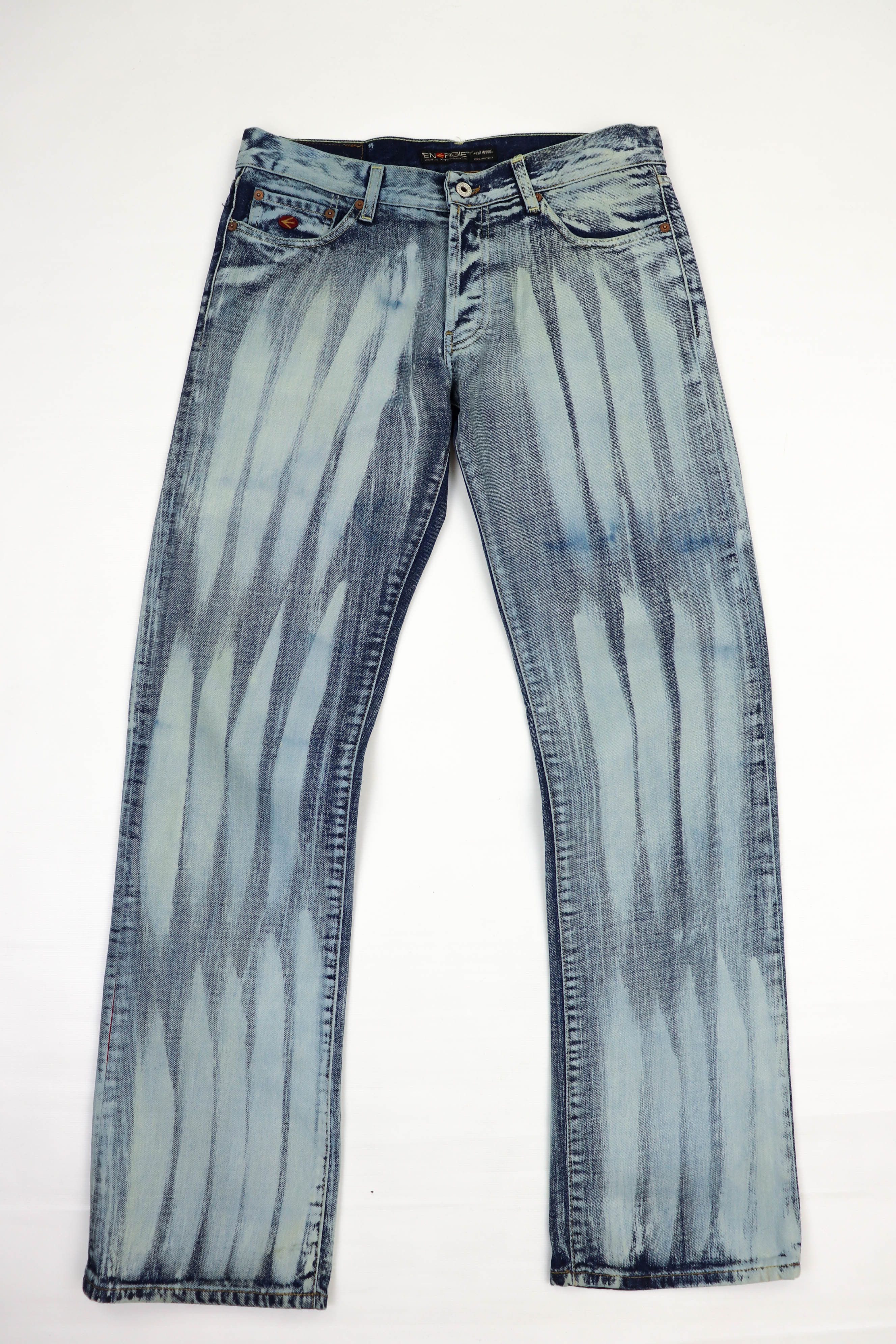 Energie × Vintage Energie Vintage Straight Morris Indigo Acid Wash ...