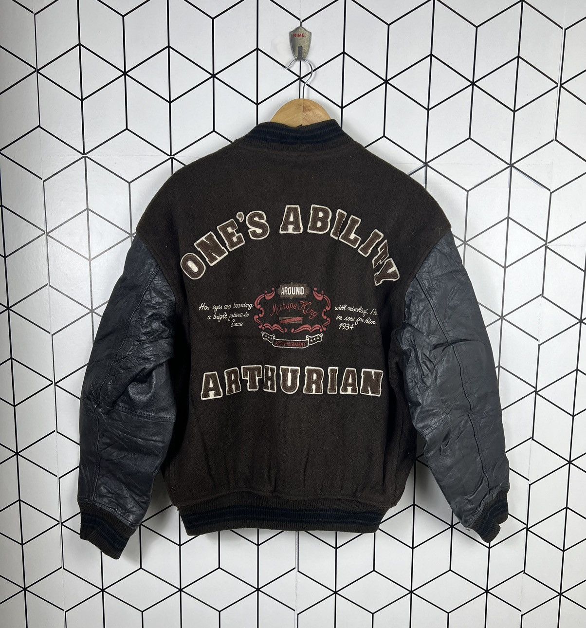 Japanese Brand × Varsity Jacket × Vintage MADE IN JAPAN MACHOPE LEATHER ...