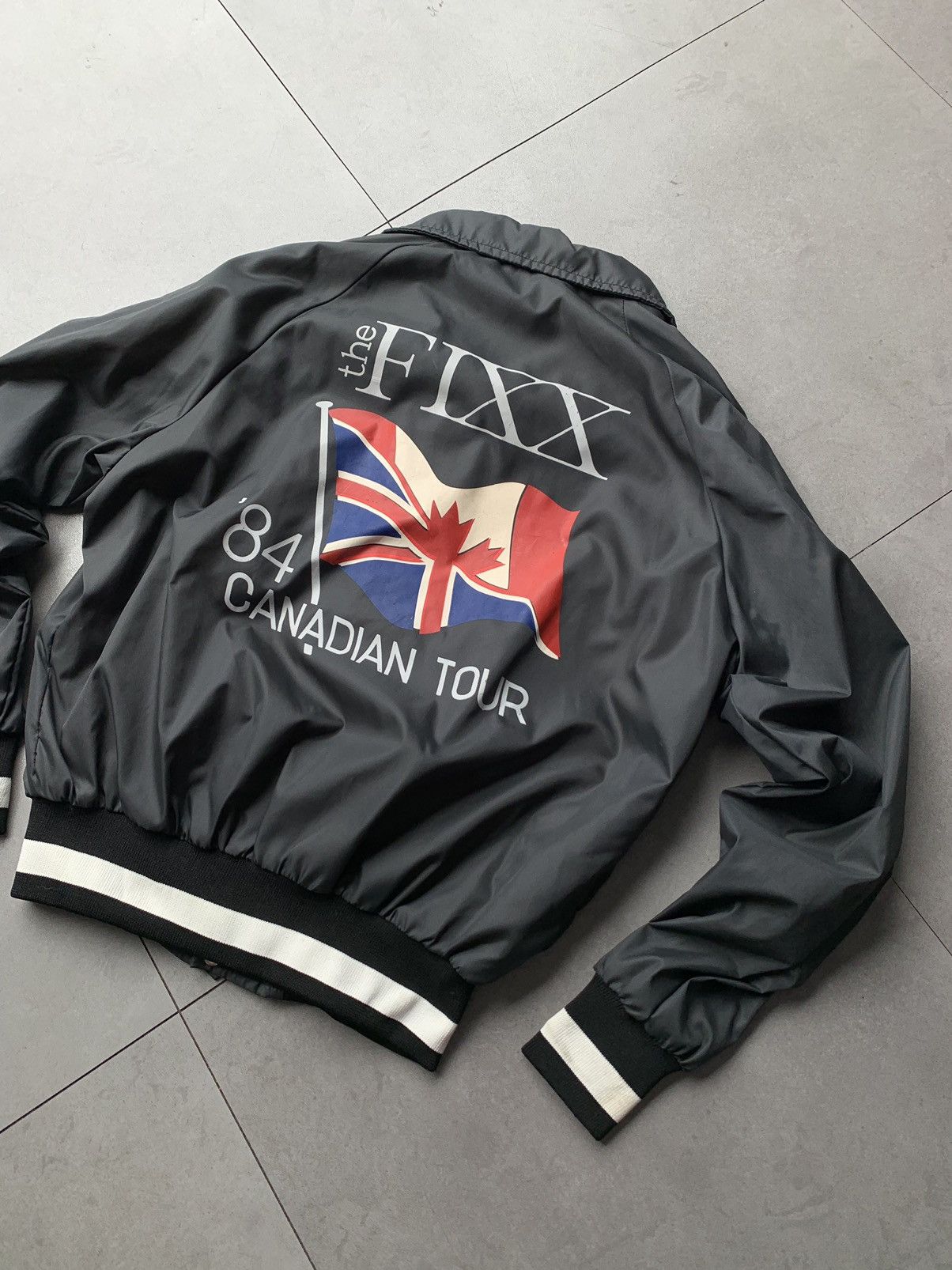 Vintage 1984 THE FIXX CANADIAN TOUR BOMBER JACKET VINTAGE RARE FIND ...