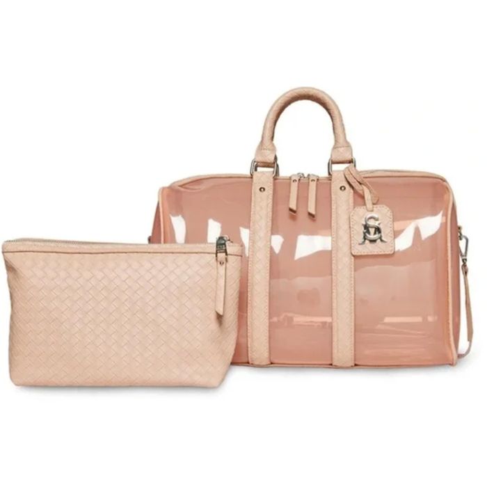 Steve Madden Steve Madden Transparent Bdaylinc Blush Duffle + Bag ...