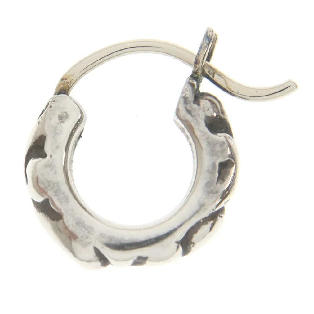 Chrome Hearts Chrome Hearts Tiny Hoop Scroll Earring | Grailed
