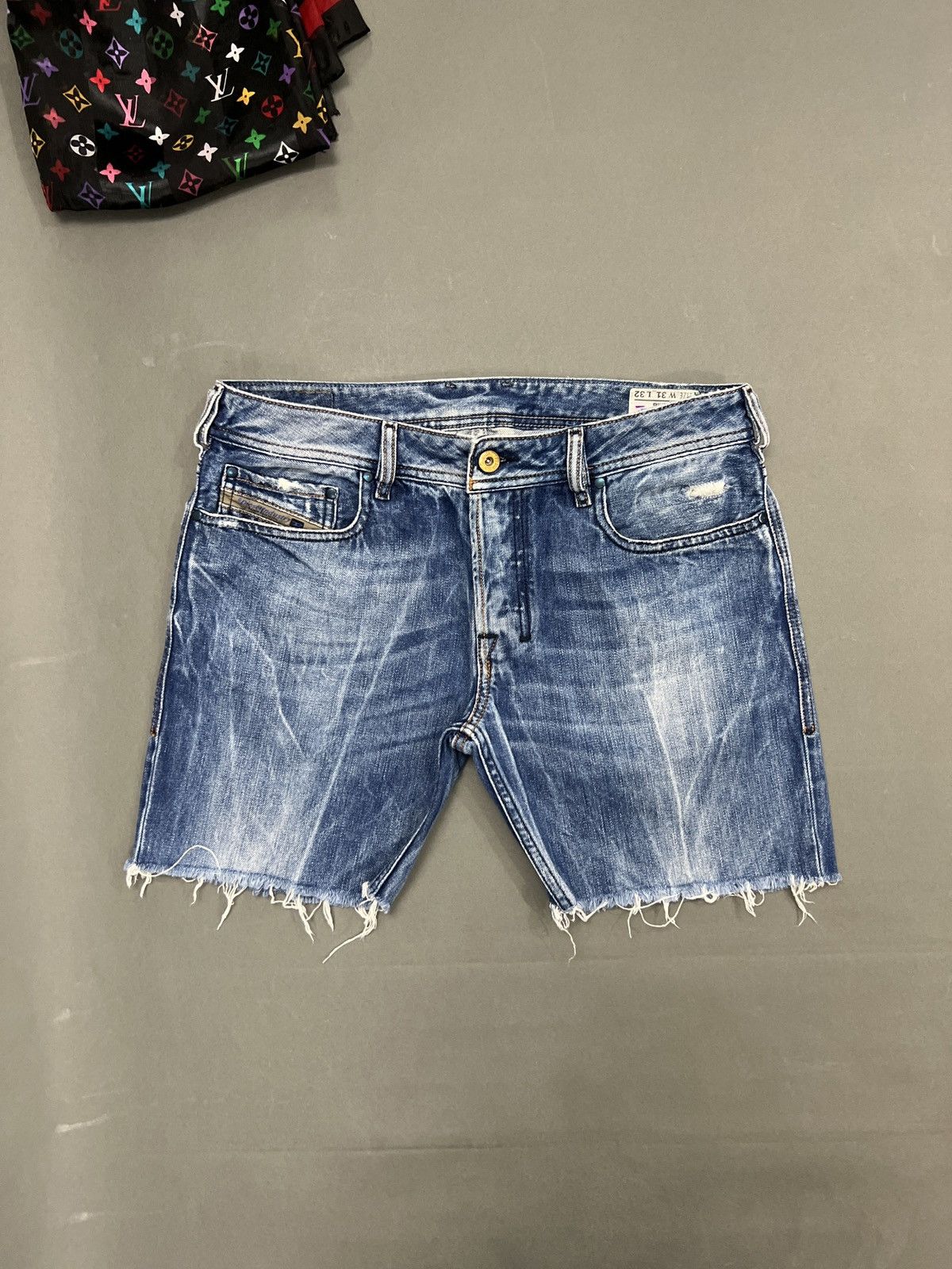Diesel DIESEL Denim Shorts Light Indigo Blue Hige Cutoff Style | Grailed