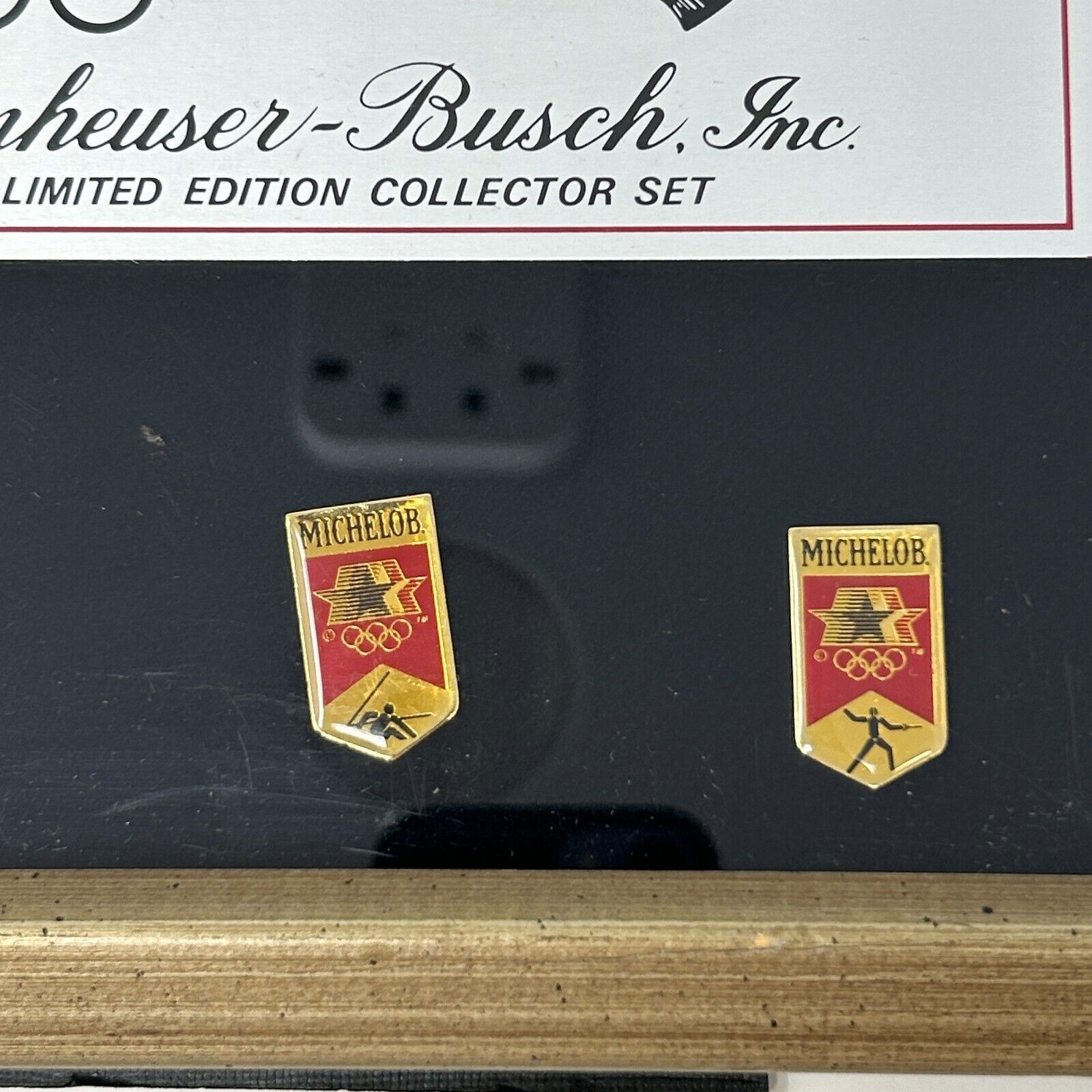 Vintage Vintage 1984 Olympic Collector Set Lapel Pins Anheuser Busch ...