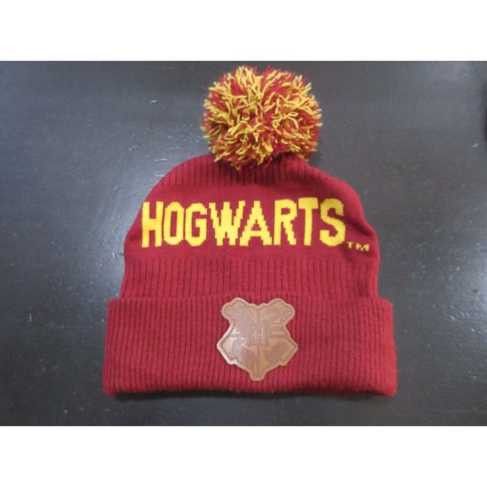Vintage Harry Potter Hat Cap Adult One Size Red Yellow Hogwarts Beanie ...