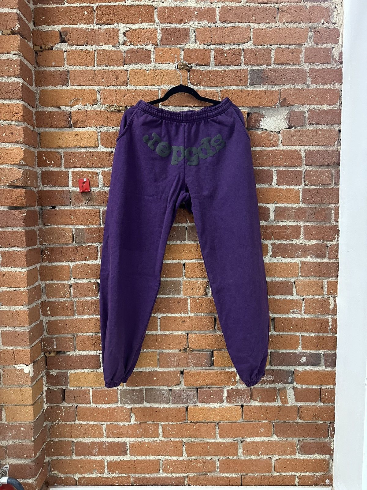 Spider Worldwide Sp5der purple skittles sweatpants | Grailed
