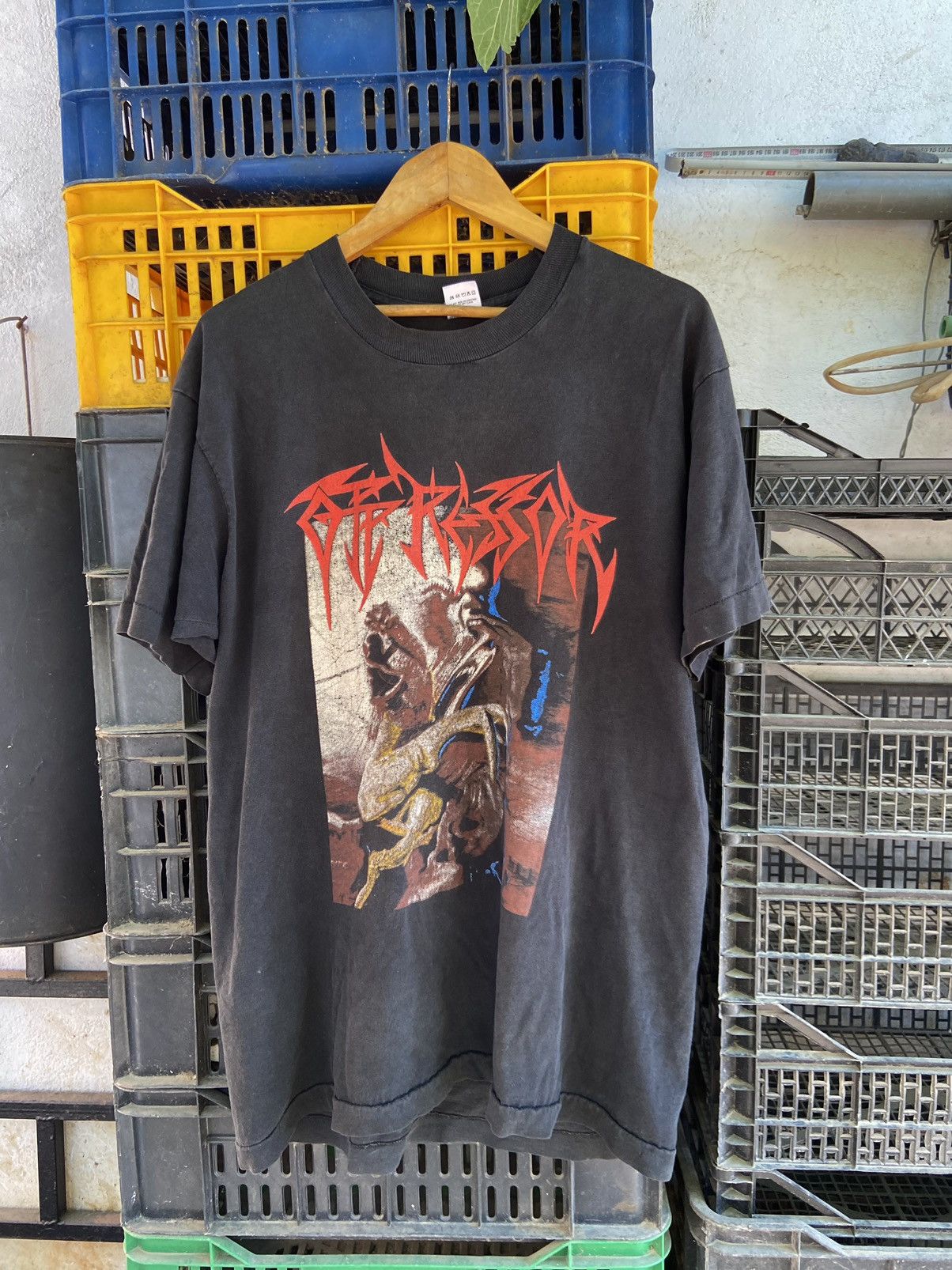 Band Tees × Vintage Rare 1994 oppressor- solstice of oppression t-shirt ...