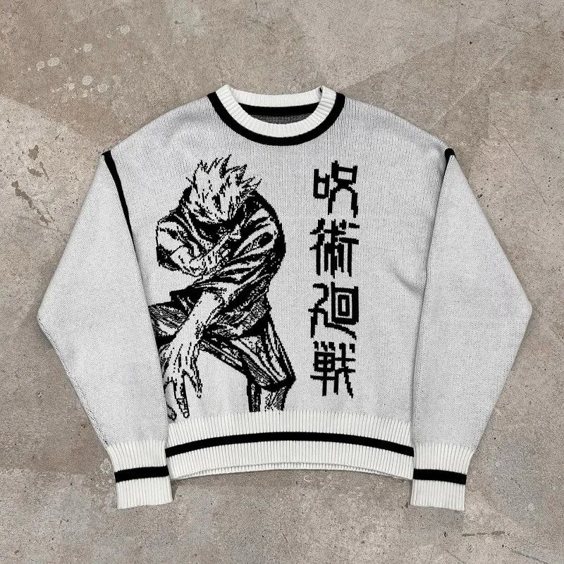 Japanese Brand × Streetwear New Unisex Jujutsu Kaisen Fighting Quality ...