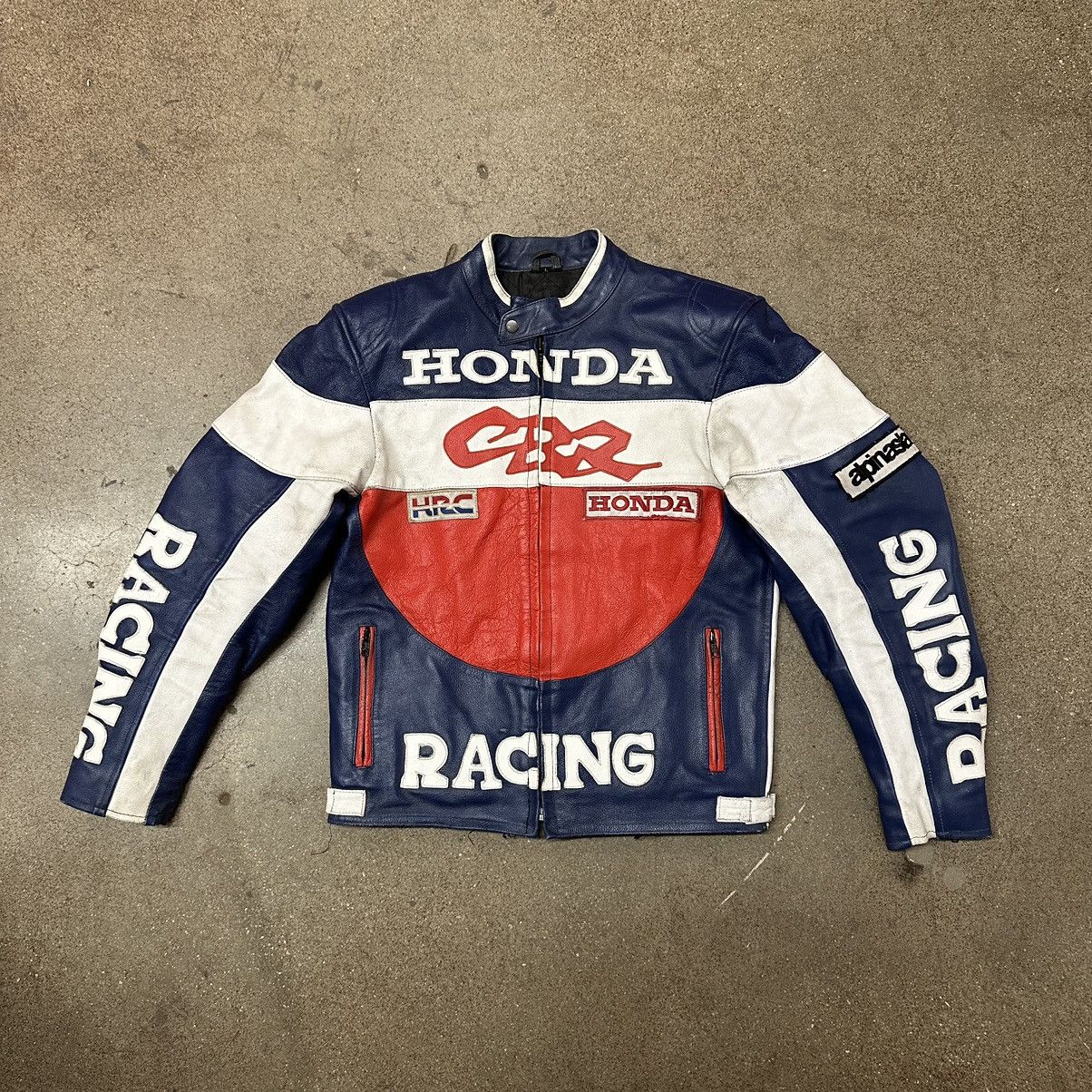 Honda × Racing × Vintage Vtg Honda CBR Leather Moto Grand Prix Race ...