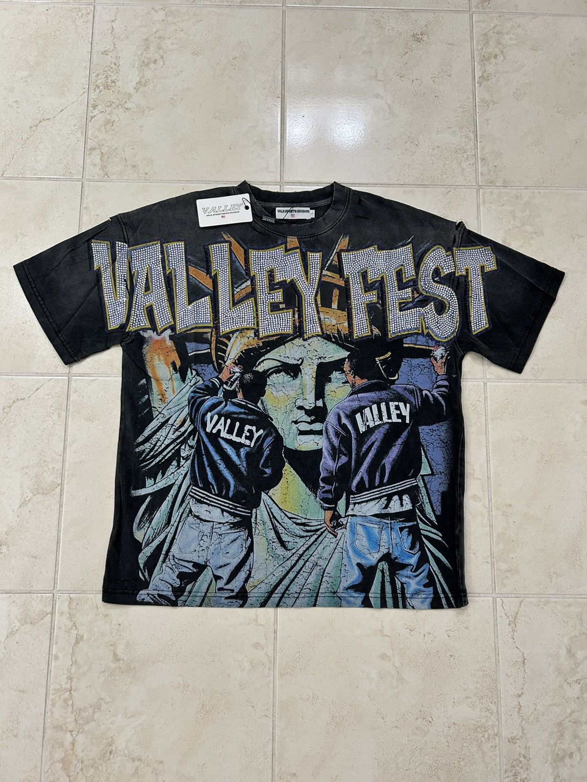 Vale Vale Forever Valley Fest Bling Graffiti Tee Black Small New | Grailed